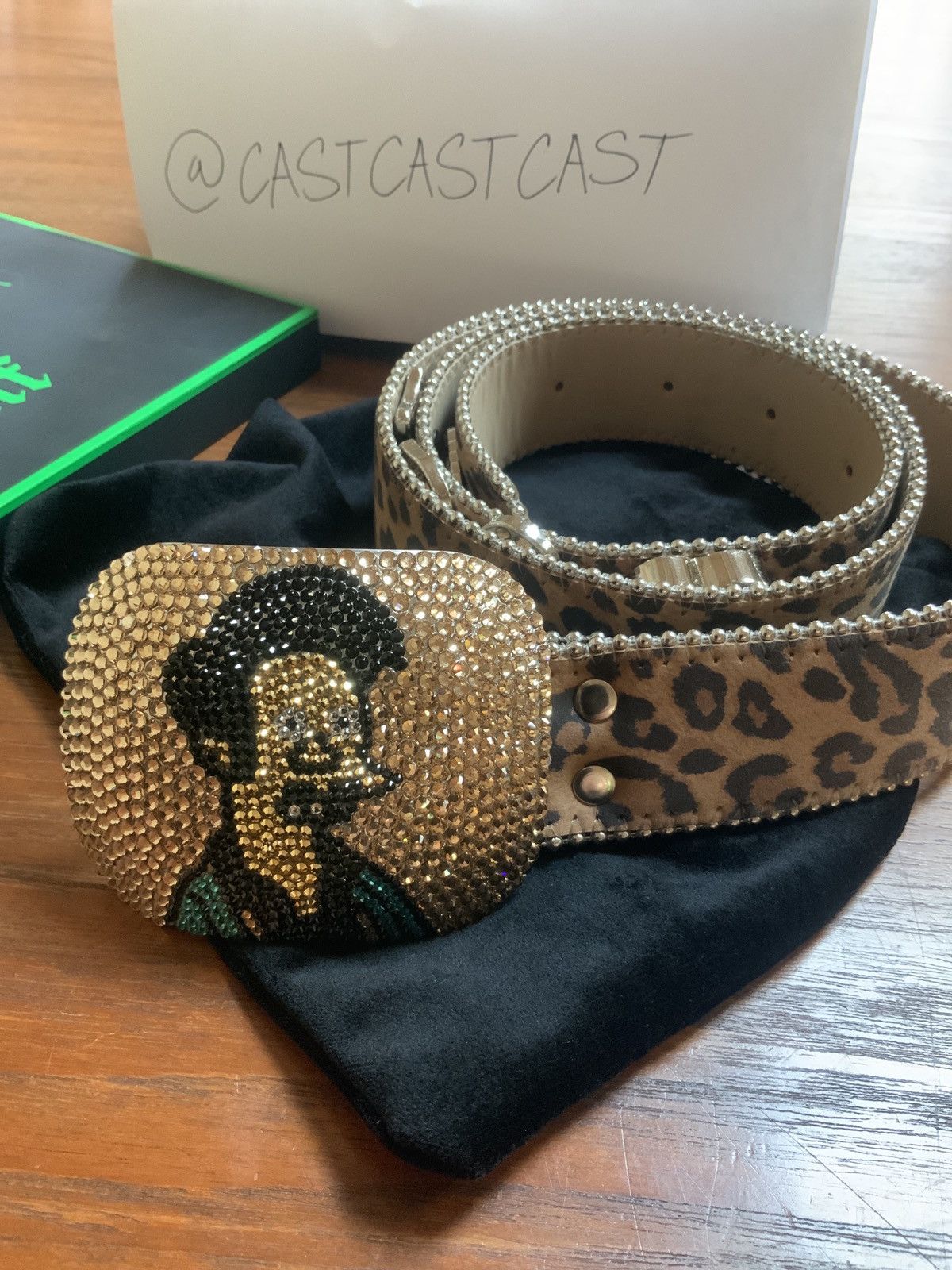 Designer FGNF x B.B.simon leopard apu belt Large | Grailed