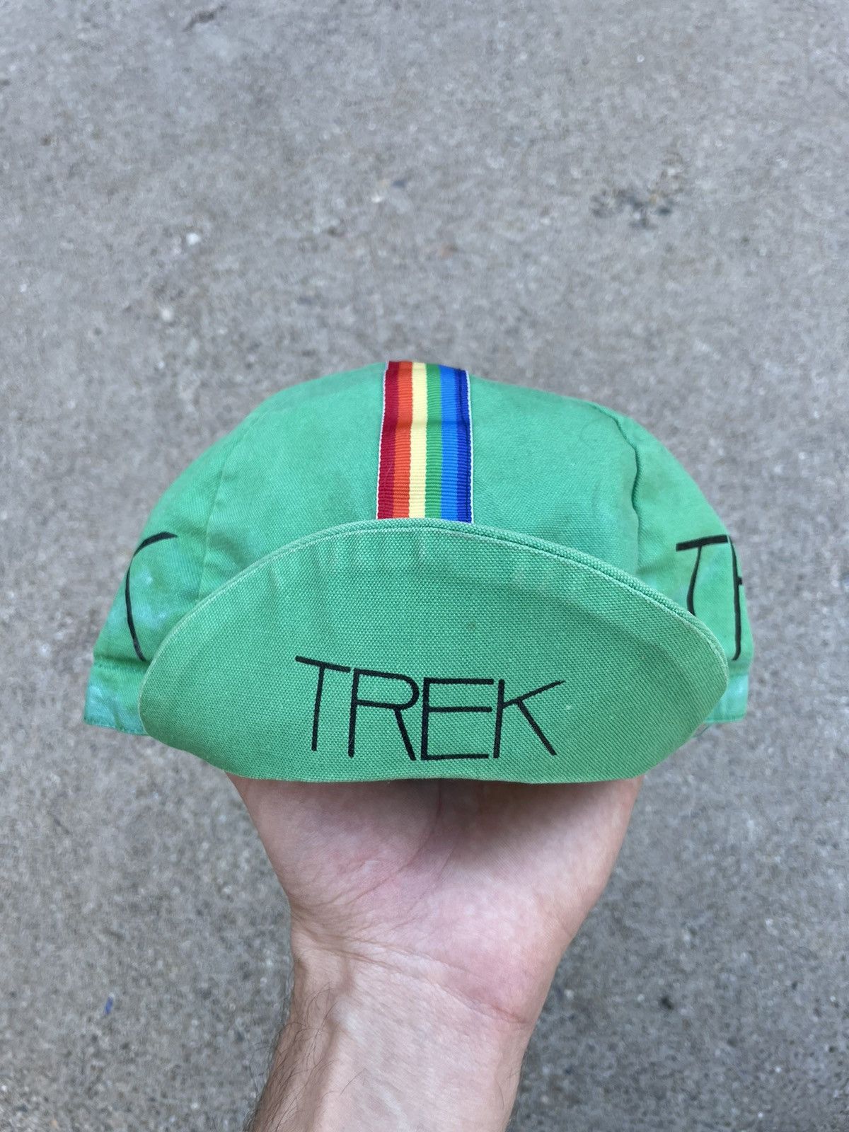 Vintage vtg TREK cycling rainbow hat cap | Grailed