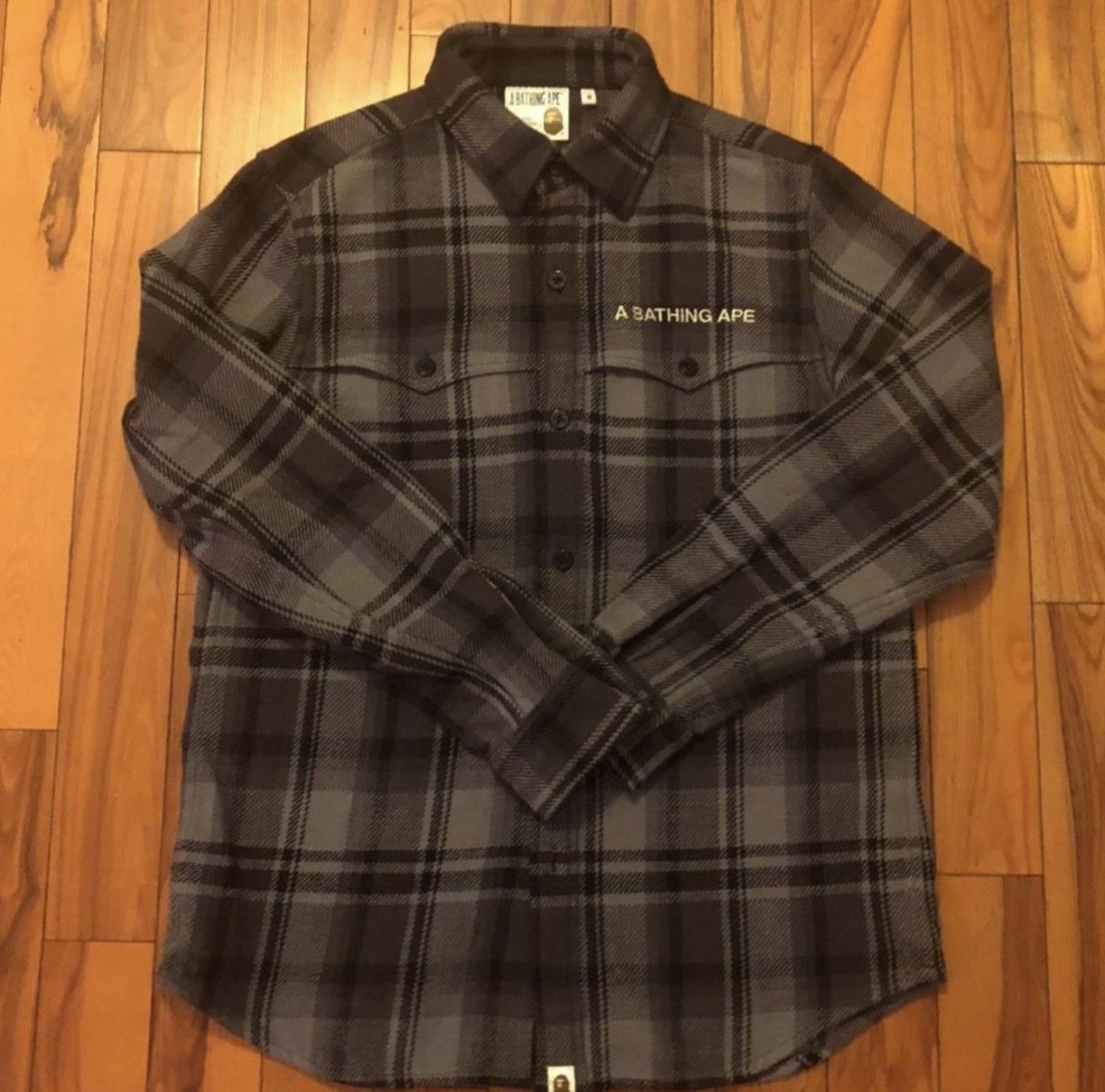 Bape BAPE Check Flannel Shirt | Grailed