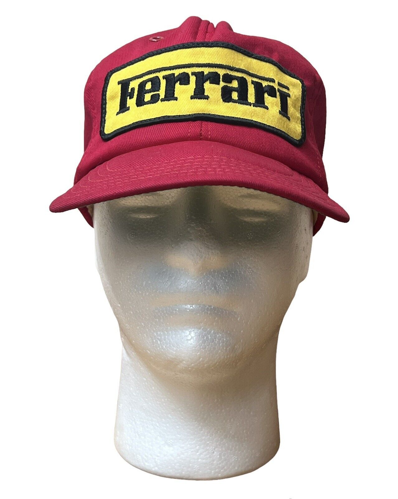Ferrari Ferrari Racing Vintage Red Foam Big Patch Snapback Hat Cap ...
