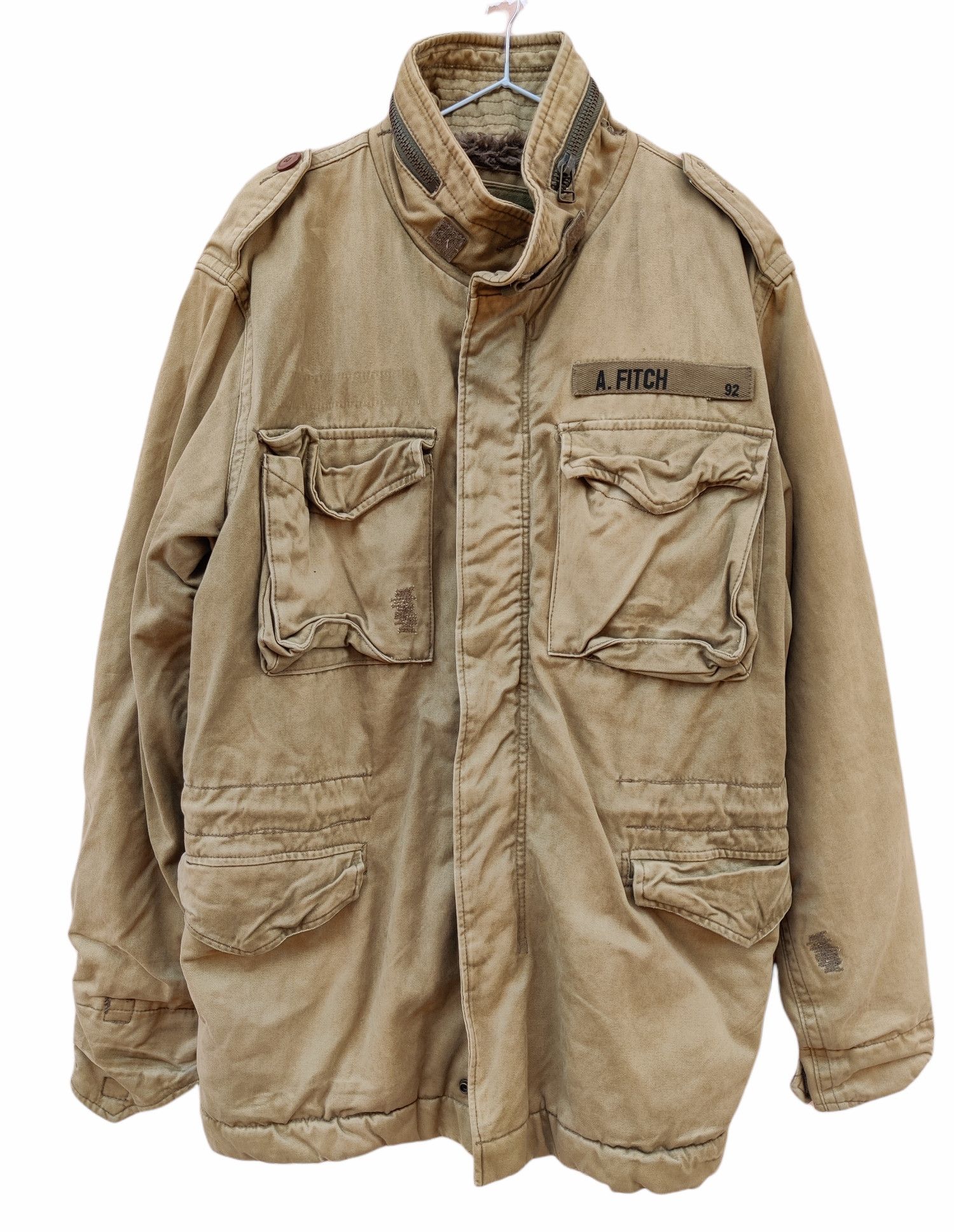 Abercrombie & Fitch × Military × Very Rare A.FITCH HEAVY MILITARY STYLE ...