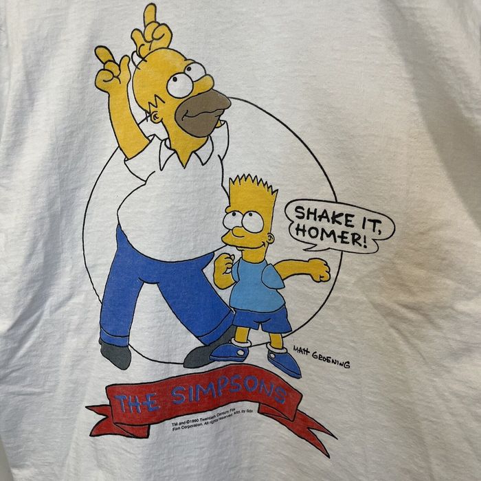 Vintage 90s Simpsons Shake It Homer 1990 Single Stitch USA T Shirt ...