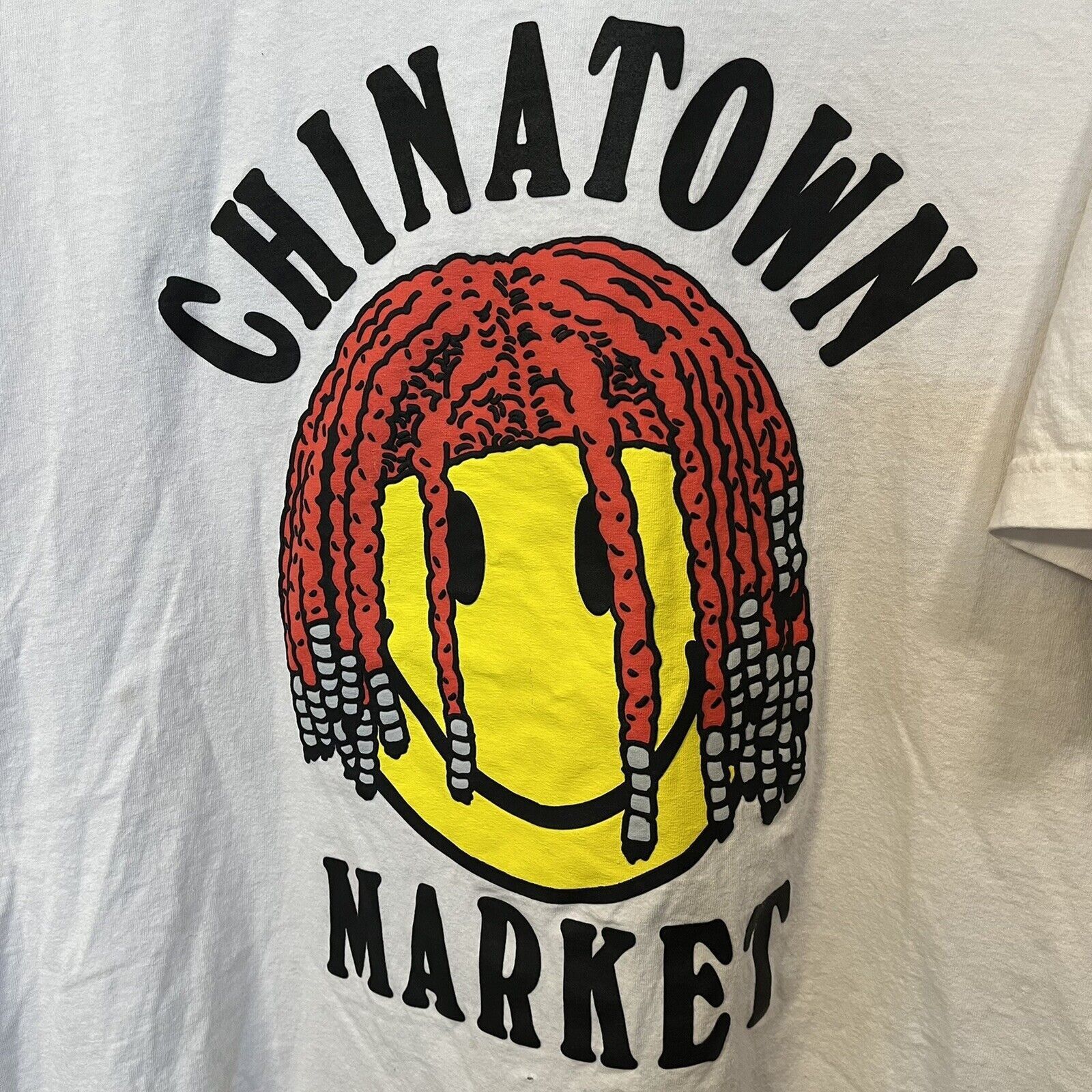 Vintage Rare Chinatown Market Smiley Face T -shirt | Grailed