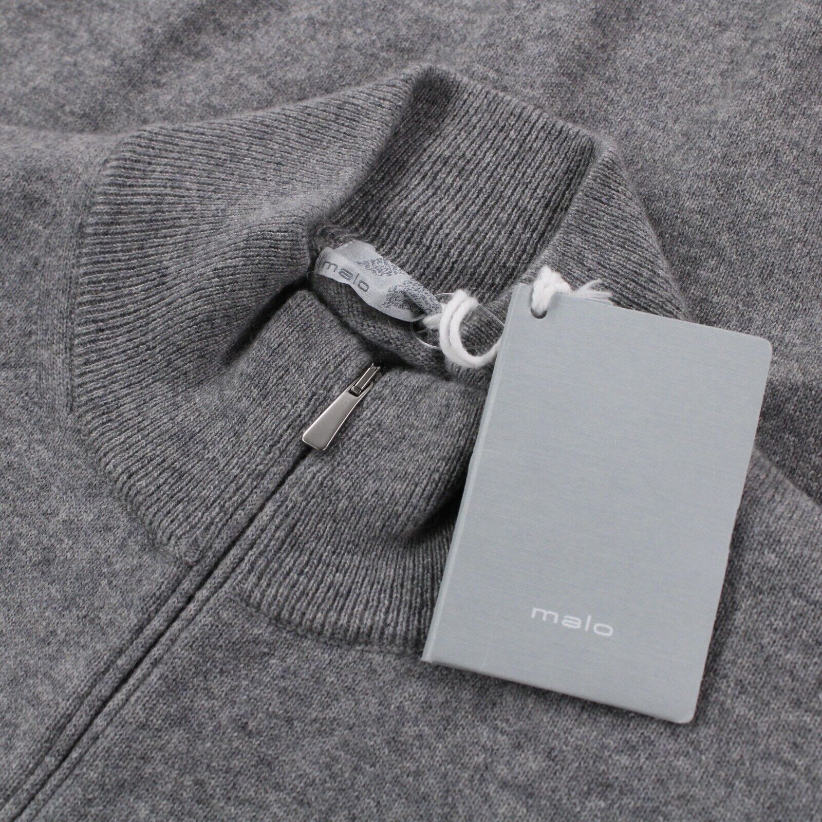 Malo Malo NWT 100% Cashmere Full Zip Sweater with Pockets Sz 52 L | Grailed