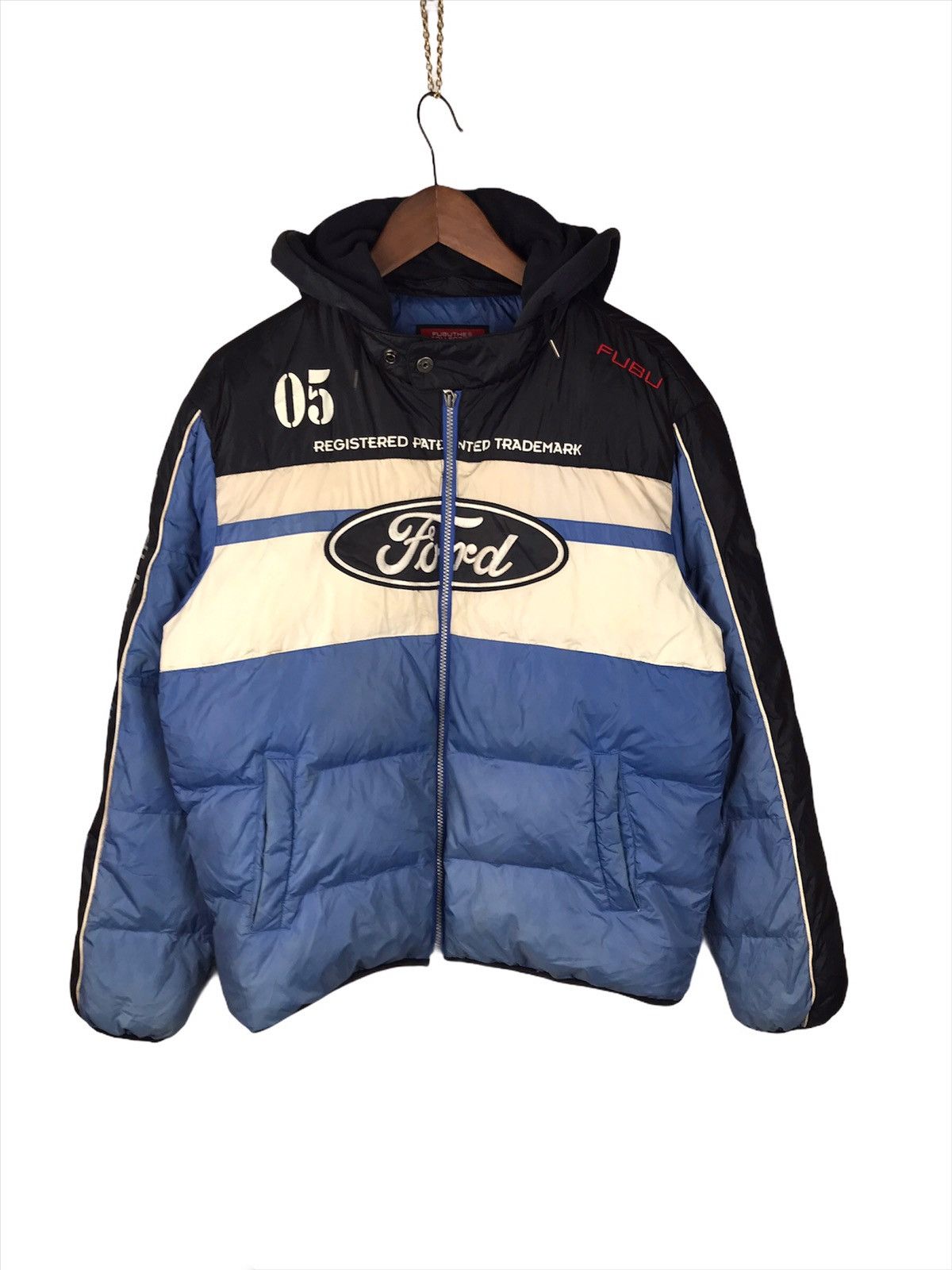 Ford Racing × Fubu × Vintage Fubu Hooded Puffer Jacket | Grailed