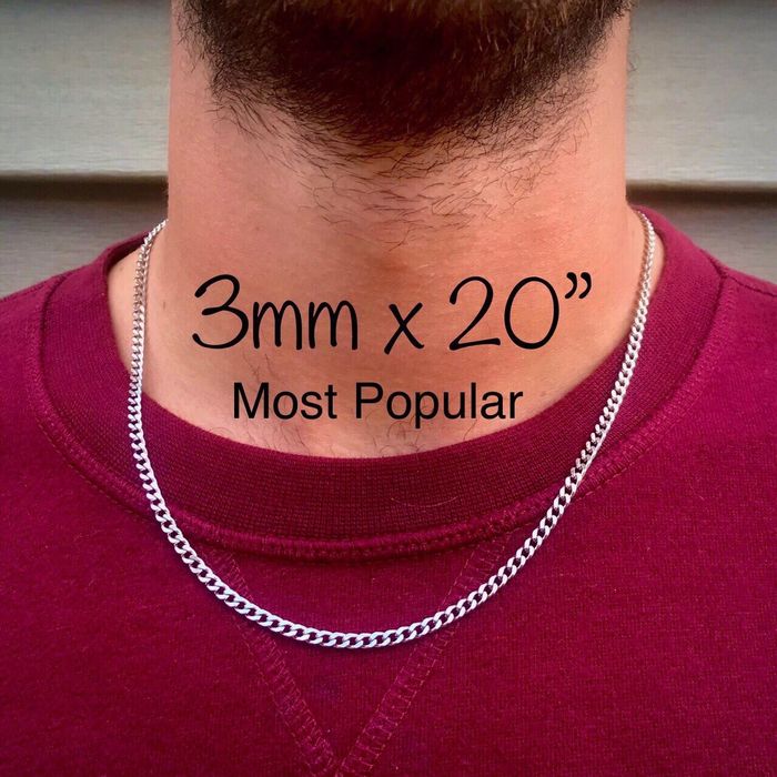 Other Mens 3mm Micro Cuban Chain 20 inch long | Grailed