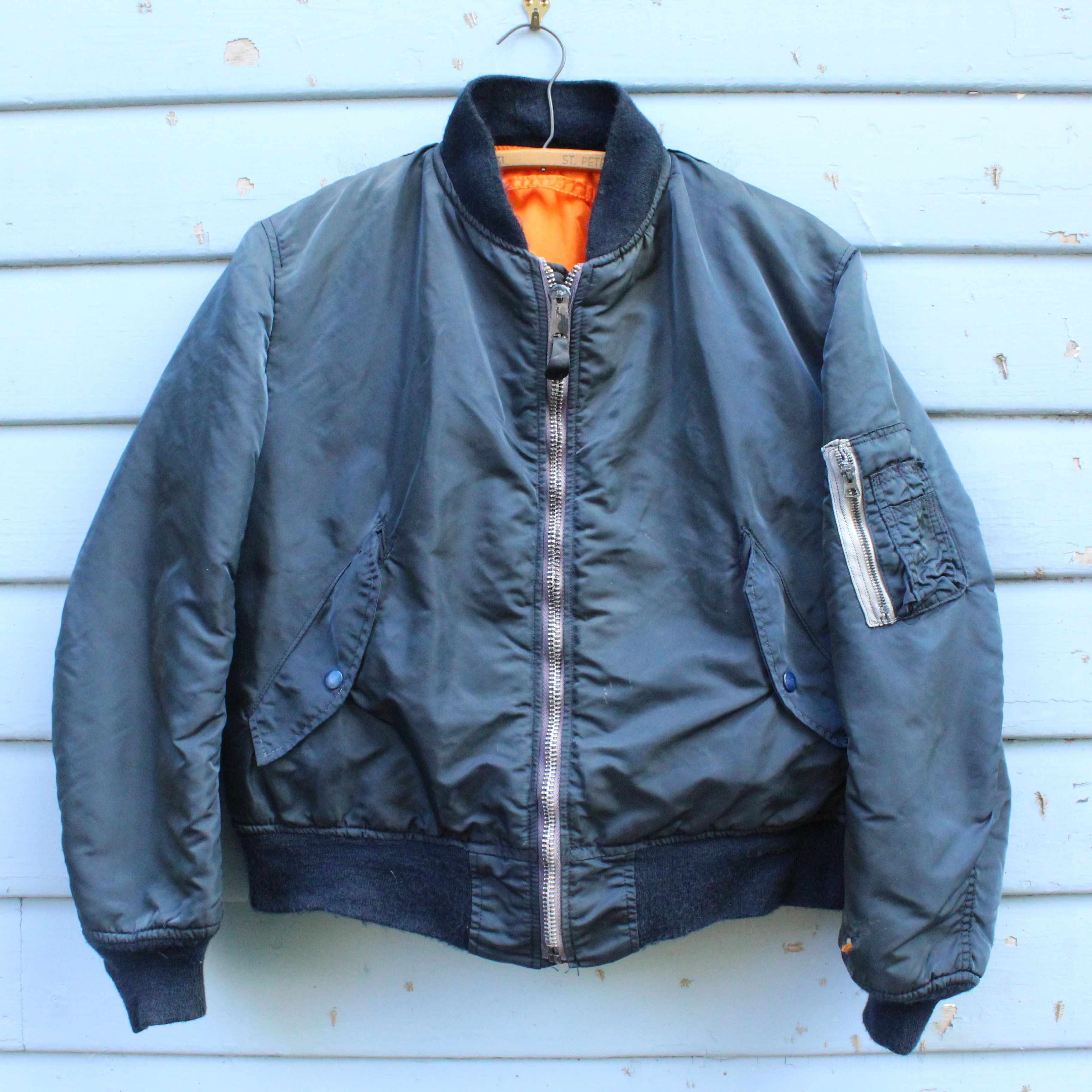 Vintage Vintage 70s Alpha Industries MA-1 Bomber Jacket Distressed | Grailed