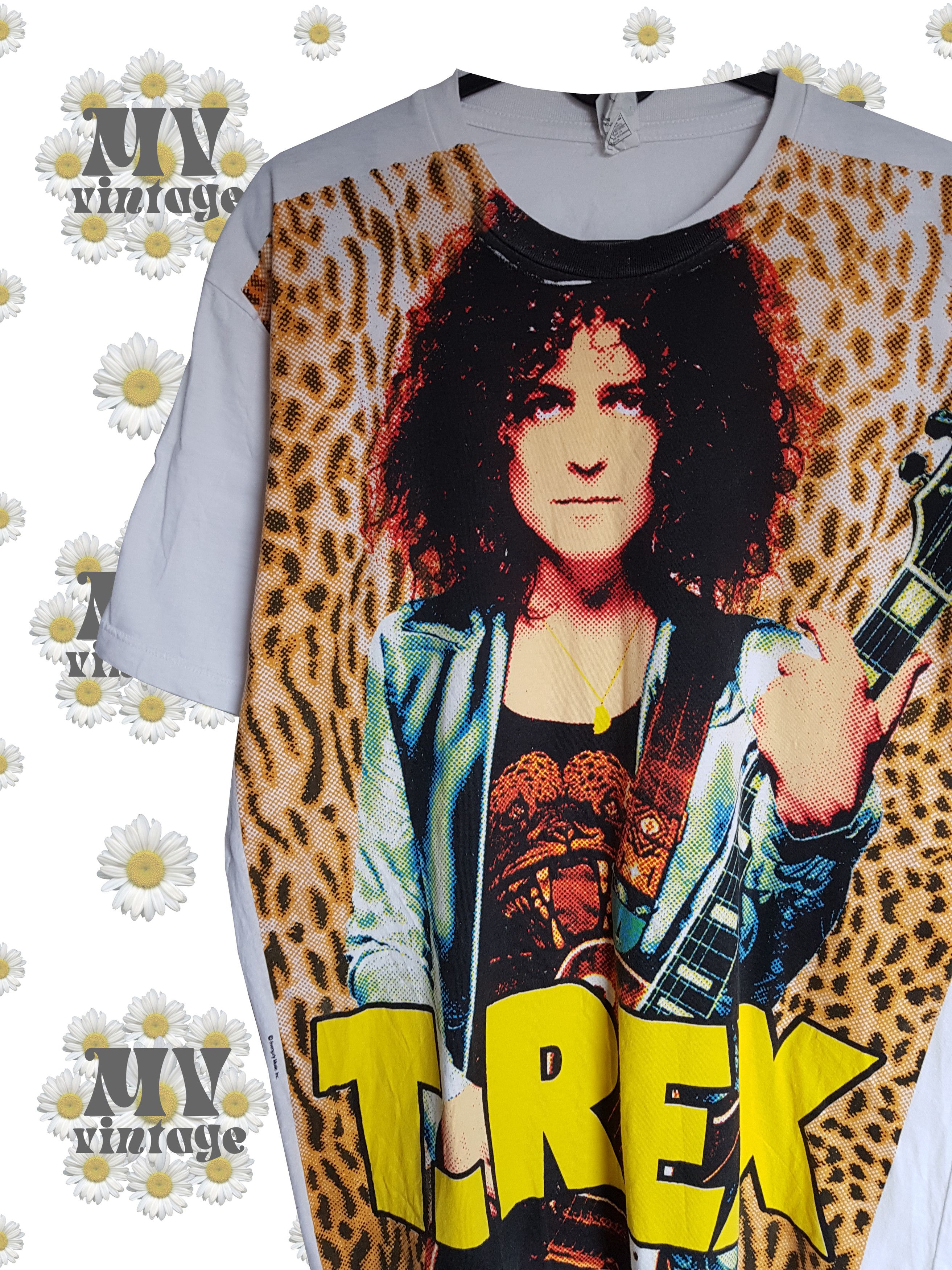 Band Tees × Vintage Vintage T.rex Tee Shirt 90s trex full print band ...