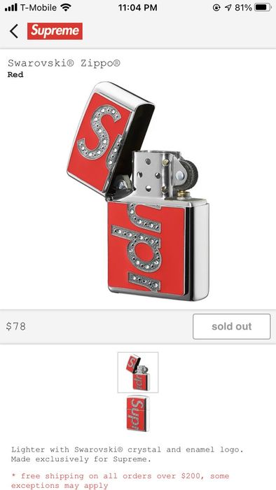 Supreme Supreme Swarovski Zippo Lighter FW2020 | Grailed