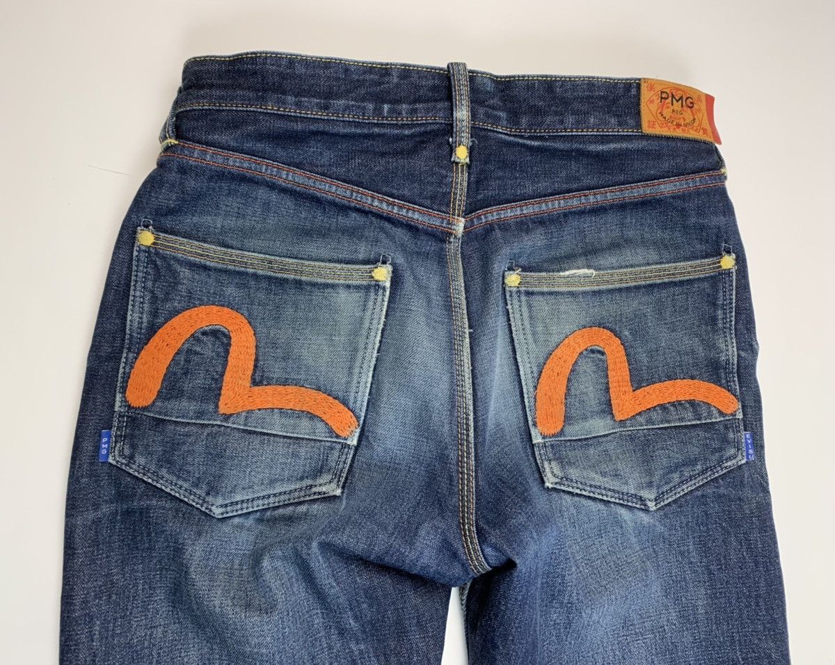 Evisu × Streetwear × Vintage Evisu PMG Back Pocket Embroidered Logo Denim Jeans | Grailed