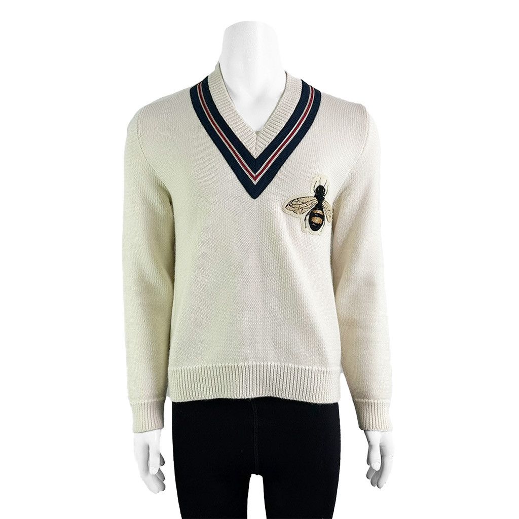 Gucci Gucci Bee Patch Wool Sweater (cgu22100906) | Grailed