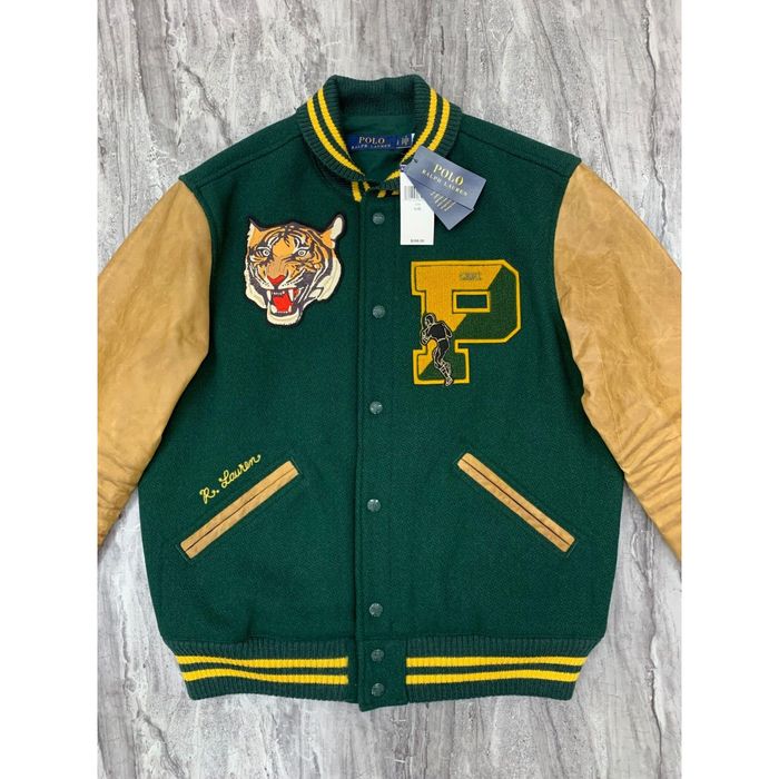 Ralph Lauren Polo Ralph Lauren Letterman Tiger Varsity Bomber Jacket ...