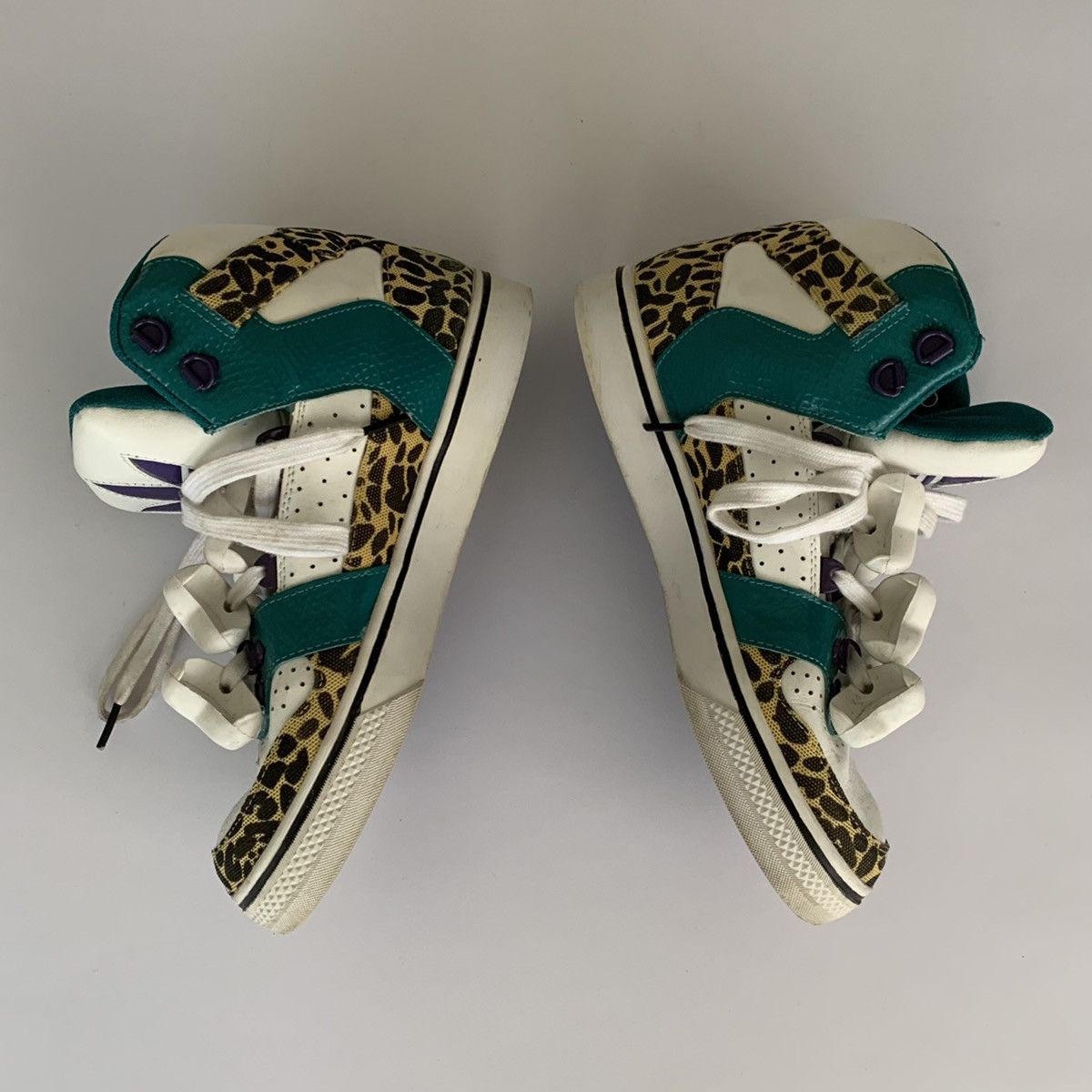 Jeremy Scott Jeremy Scott x Adidas Triple Bone Leopard Pattern Sneakers ...