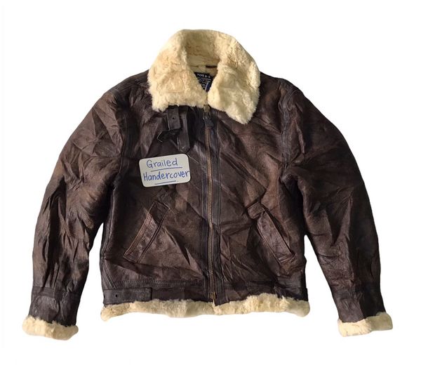Schott Vtg Schott Type B3 Leather Jacket Shearling | Grailed