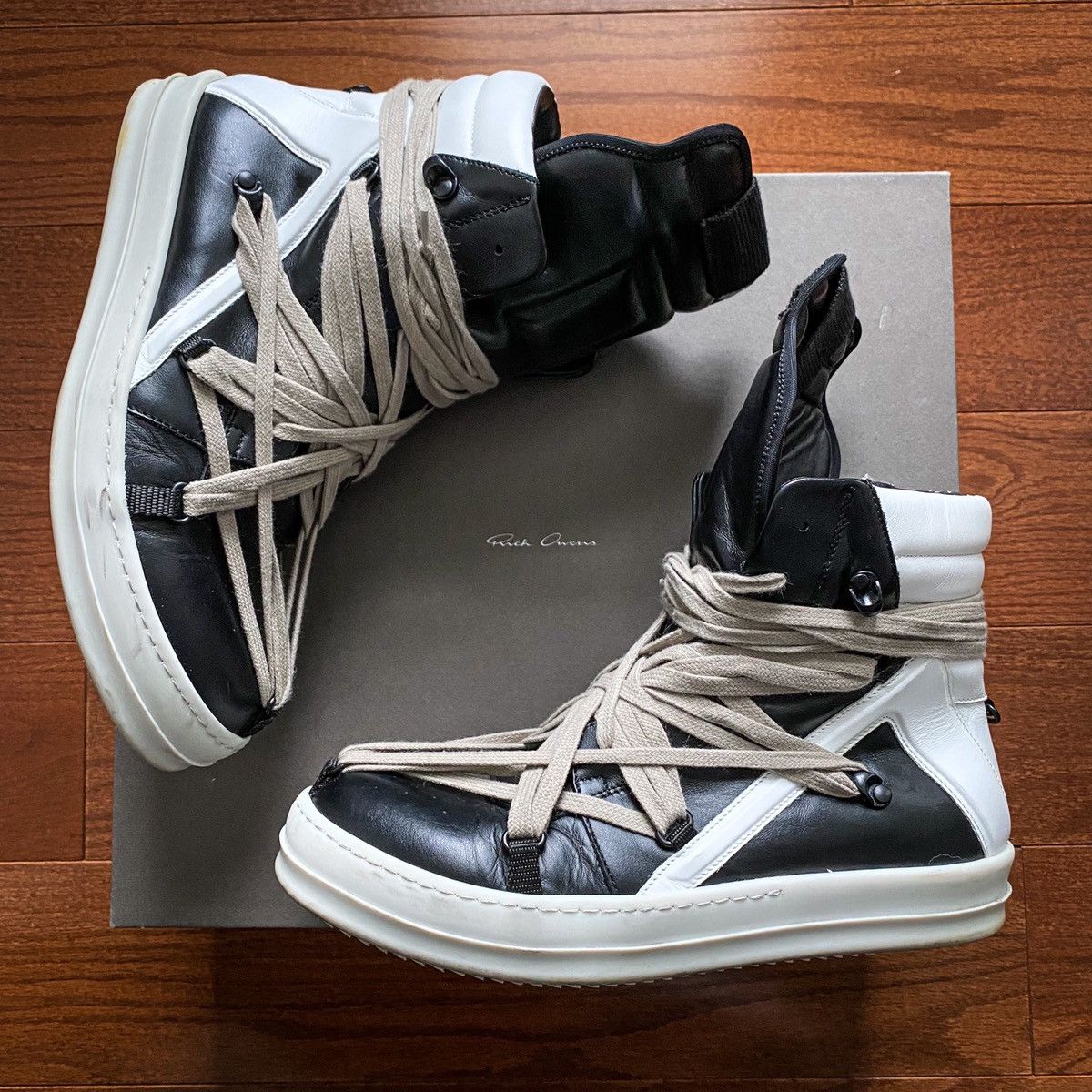Rick Owens × Rick Owens Drkshdw Rick Owens SS20 Megalace Geobasket ...