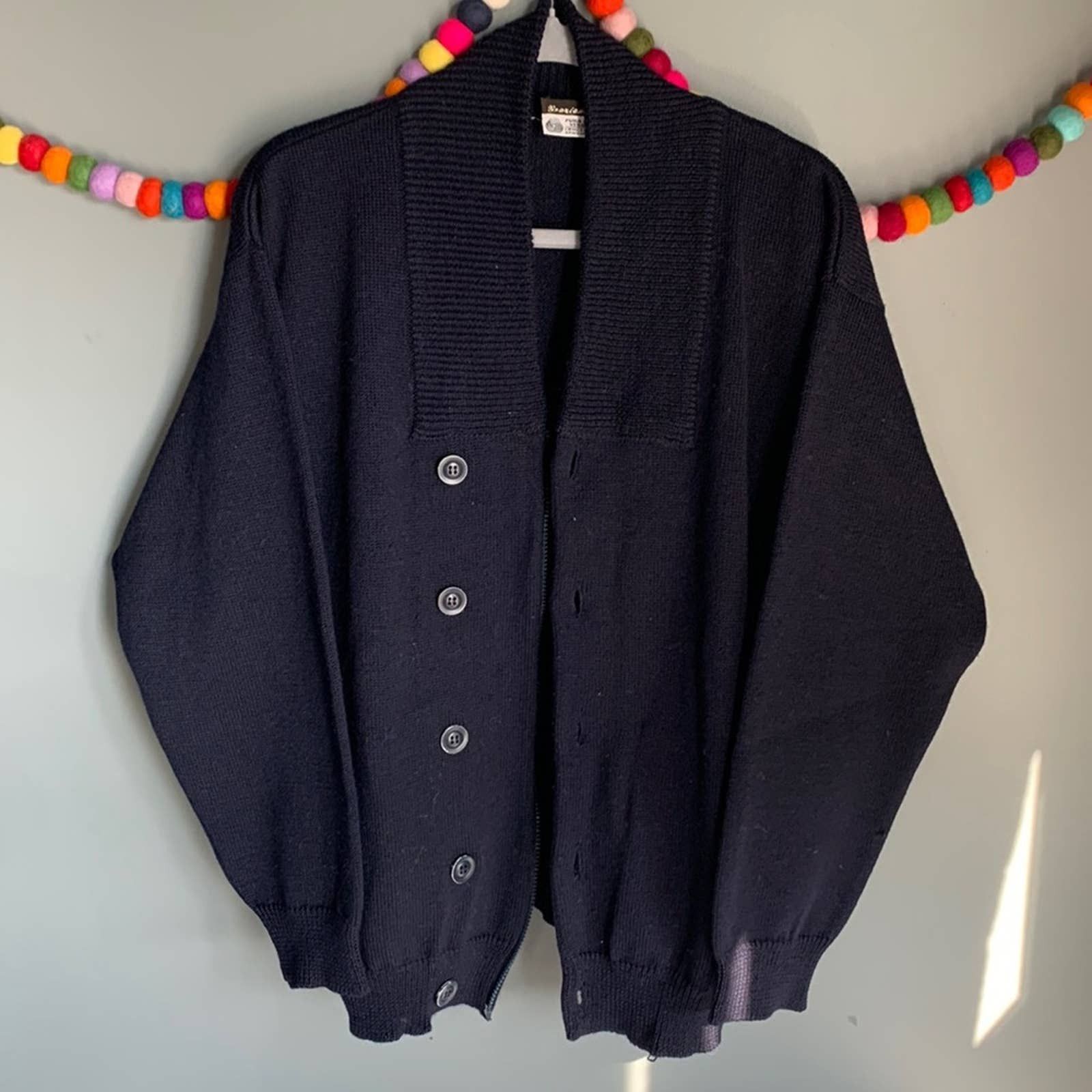 Vintage VTG 70s Italian wool sweater cardigan | Grailed