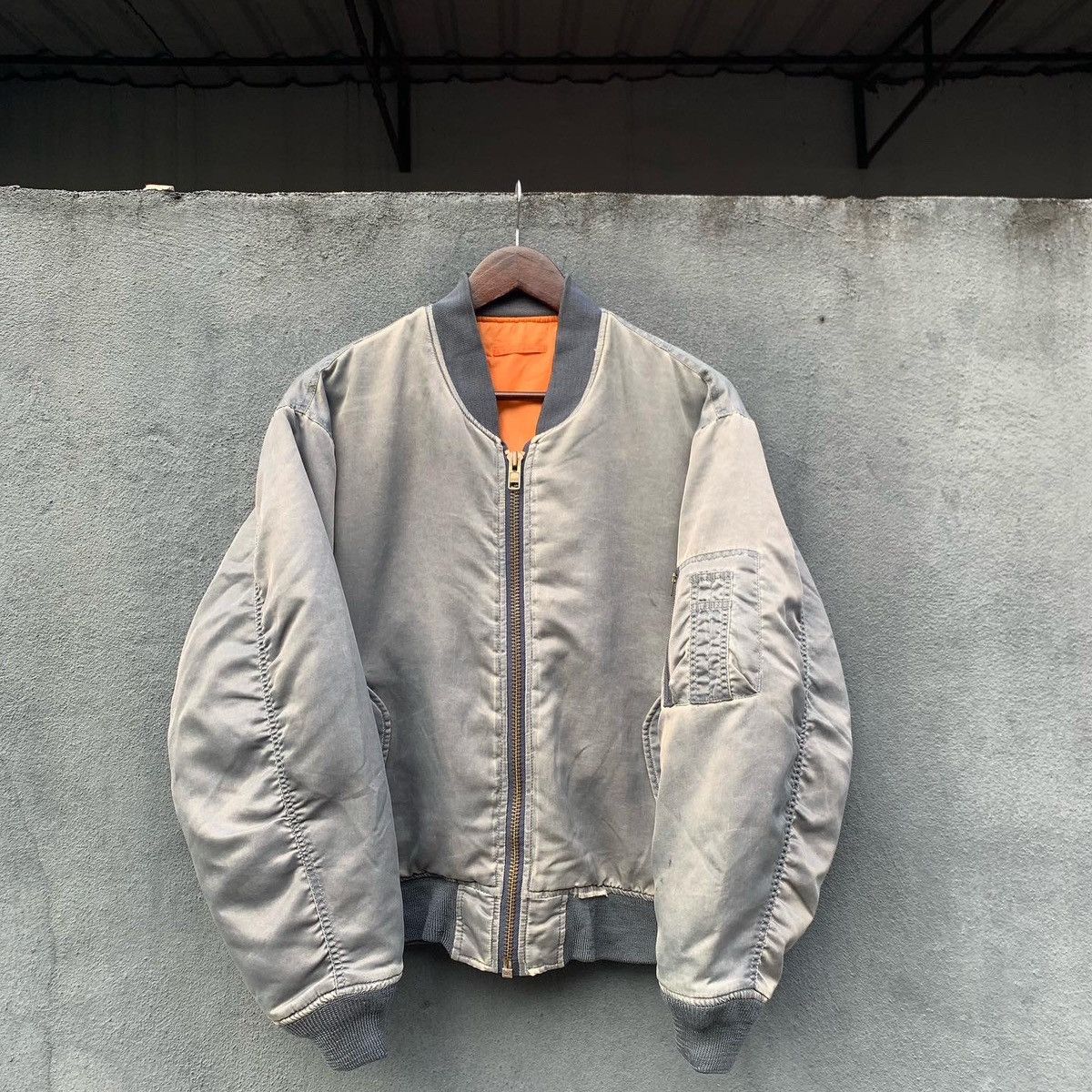 Vintage 🔥Vintage Flyers MA-1 Man Intermediate Faded Bomber Jacket | Grailed