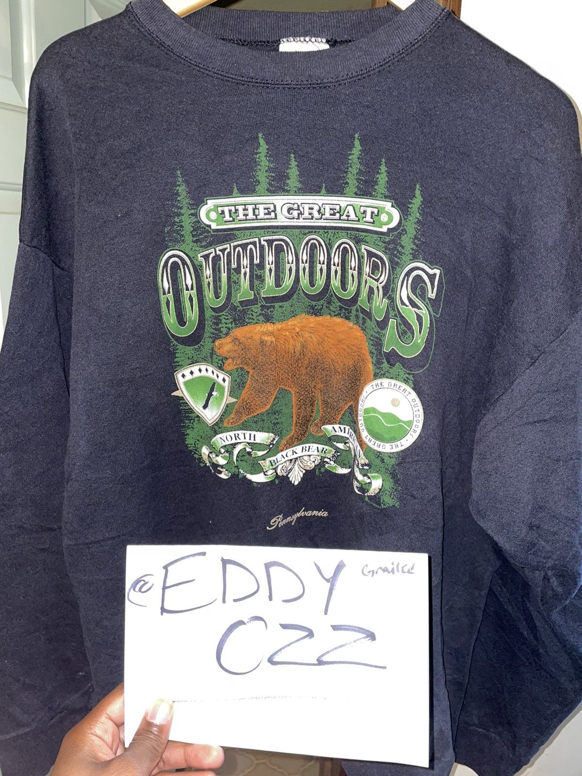 Made In Usa × Tultex × Vintage VTG The Great Outdoors Bear Crewneck | Grailed