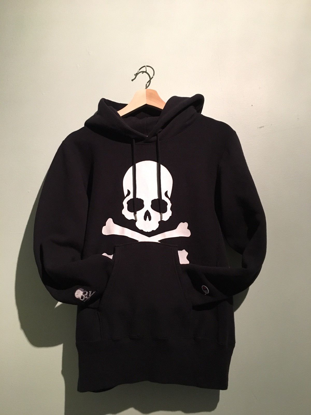 Mastermind Japan Mastermind X Champion Black Hoodie | Grailed
