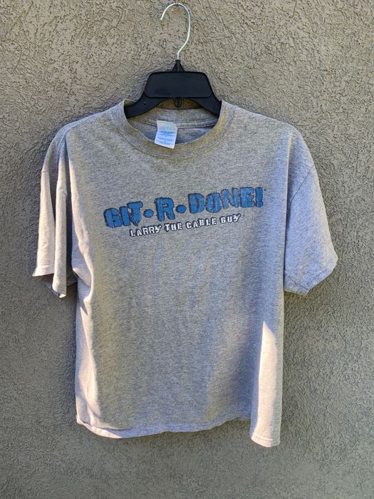 Vintage Vintage "Git-R-Done" Larry the Cable Guy T-Shirt | Grailed