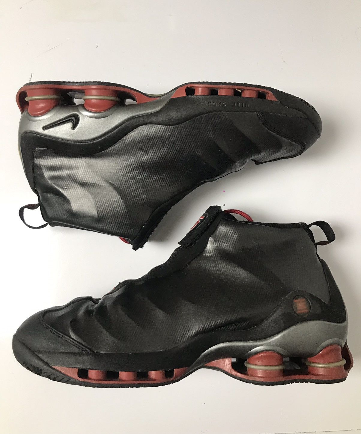 Nike × Vintage 2001 Nike Air Shox VC 1 Black Red Vince Carter Dunk Champion | Grailed
