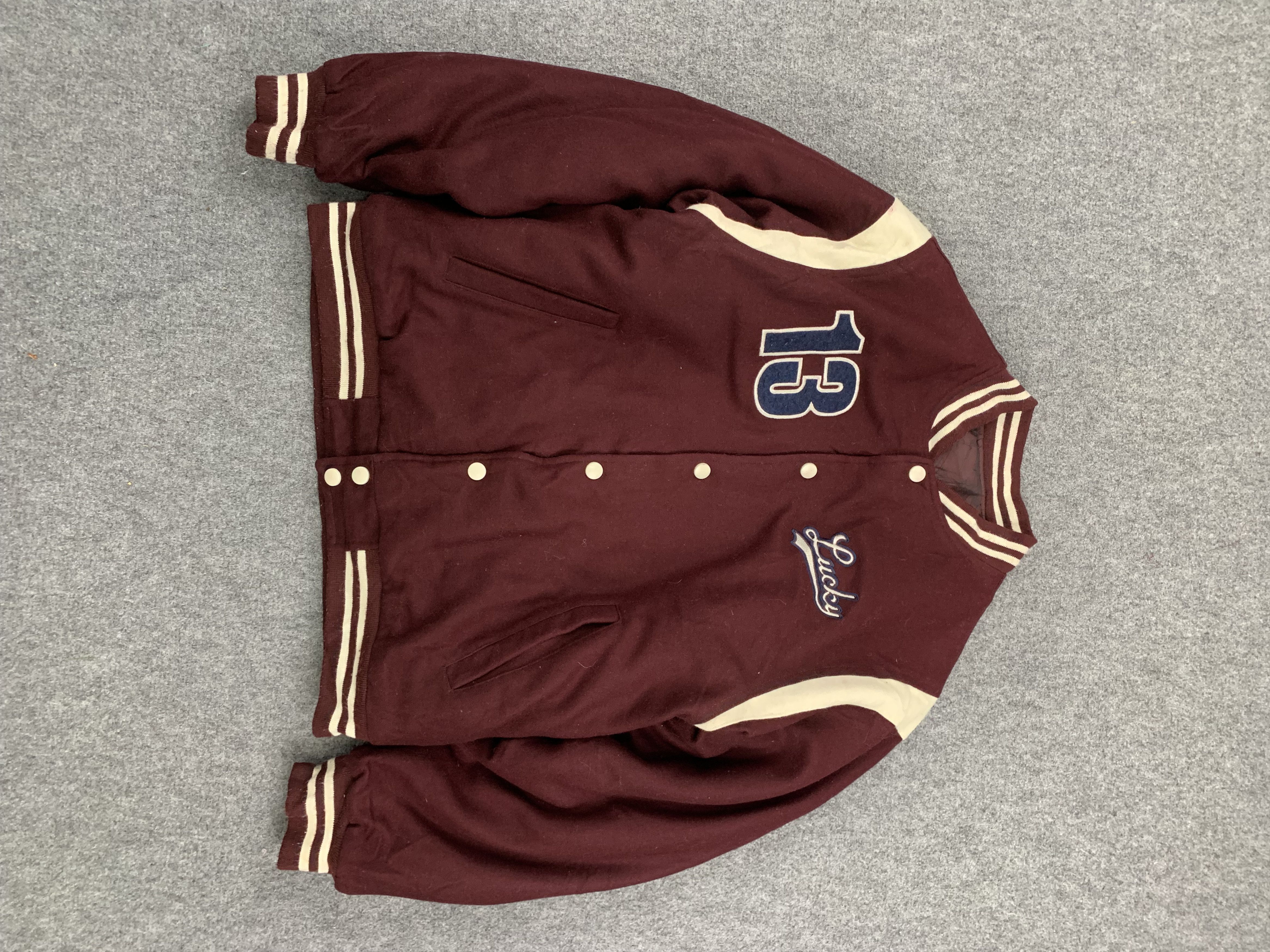 Lucky Brand × Varsity Jacket × Vintage Vintage Reversible Lucky Brand ...