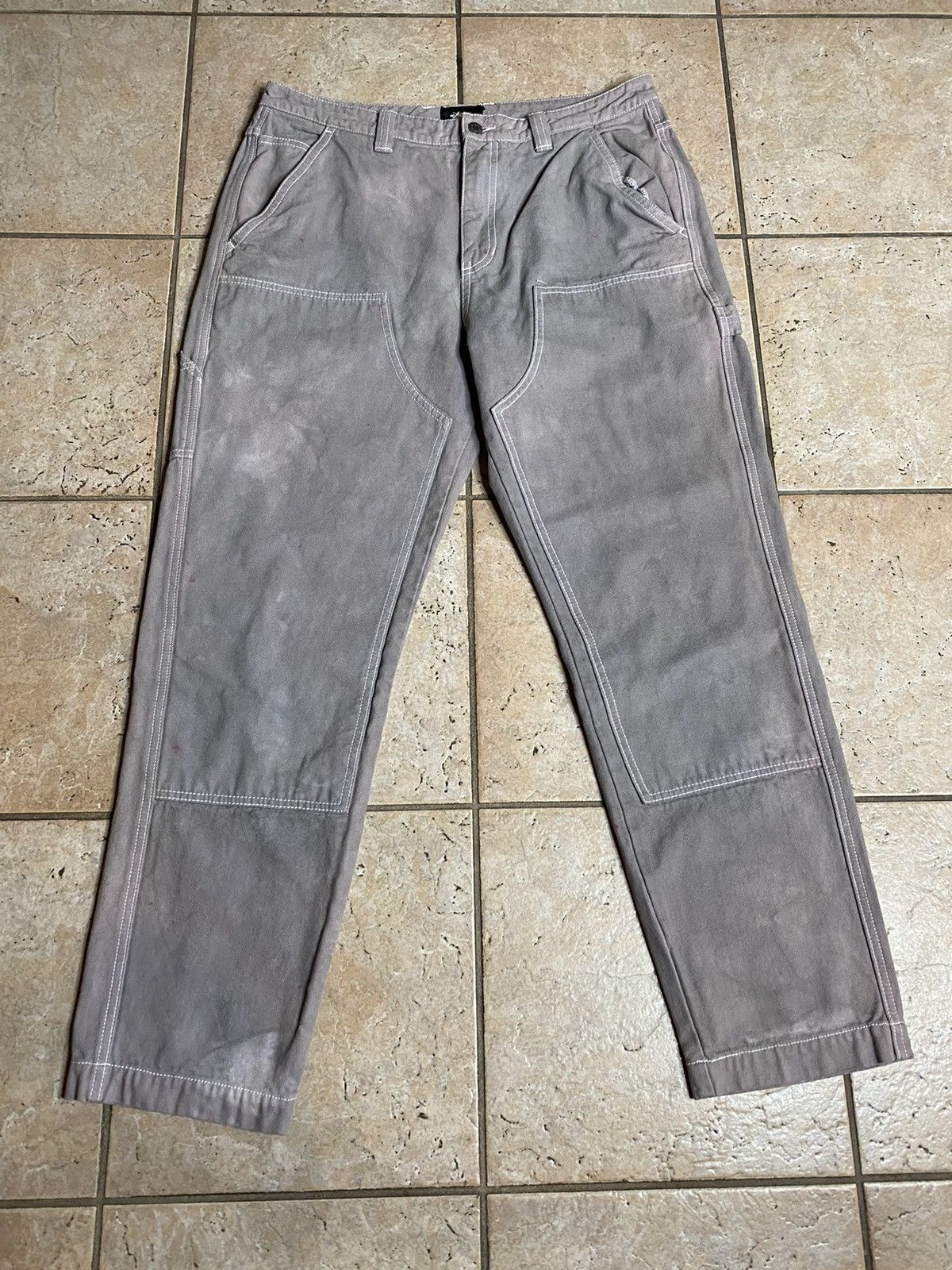 Streetwear × Stussy Stussy Double Knee Work Wear Carpenter Pants | Grailed