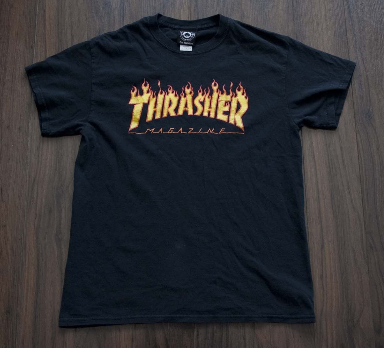 Thrasher × Vintage * Thrasher Magazine T Shirt Skateboard Size M | Grailed