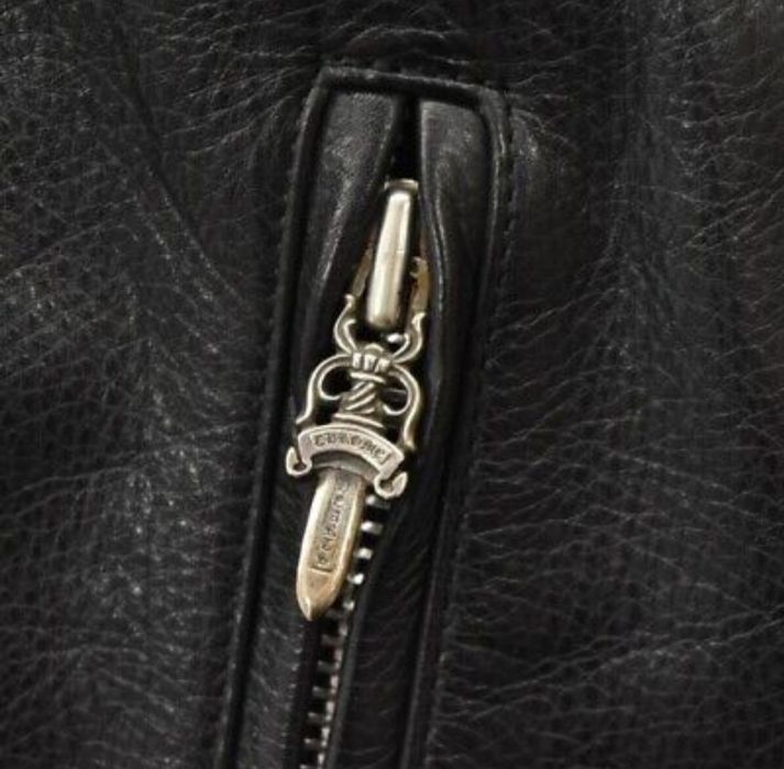 Vintage vintage chrome hearts leather jacket | Grailed