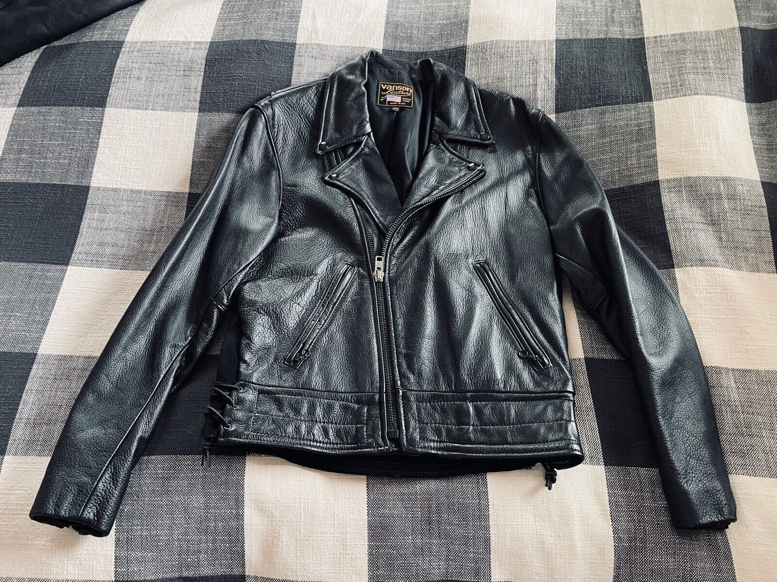 Vanson Leathers Custom Made Vanson Leather Biker Double Rider Jacket ...
