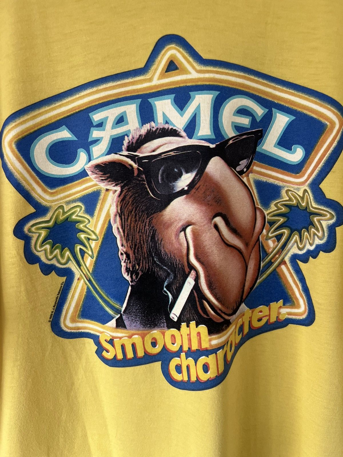 Vintage 1989 camel cigarettes “smooth character” tee | Grailed