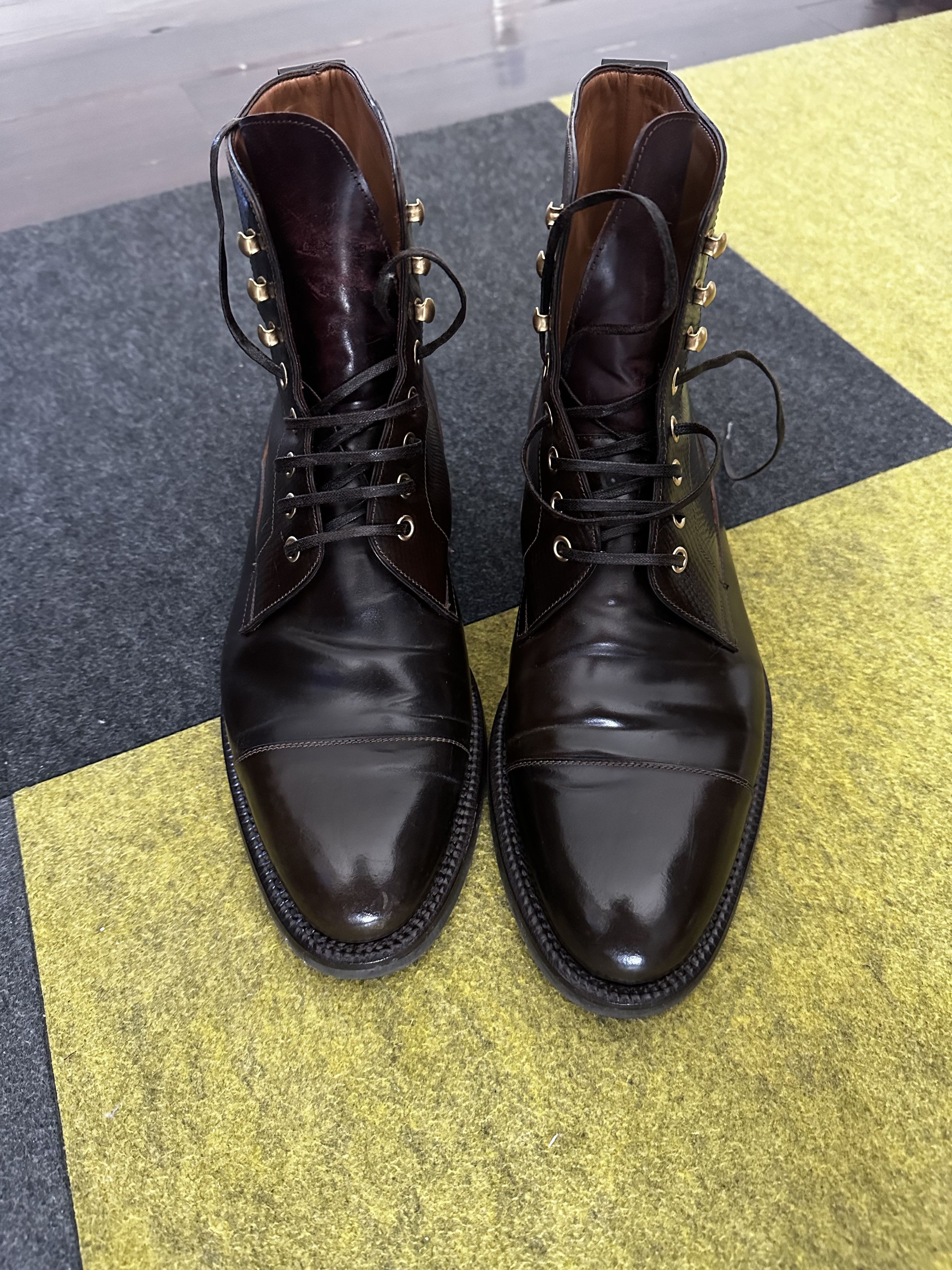 Enzo Bonafe Balway Boxboard Shell Cordovan Boot | Grailed