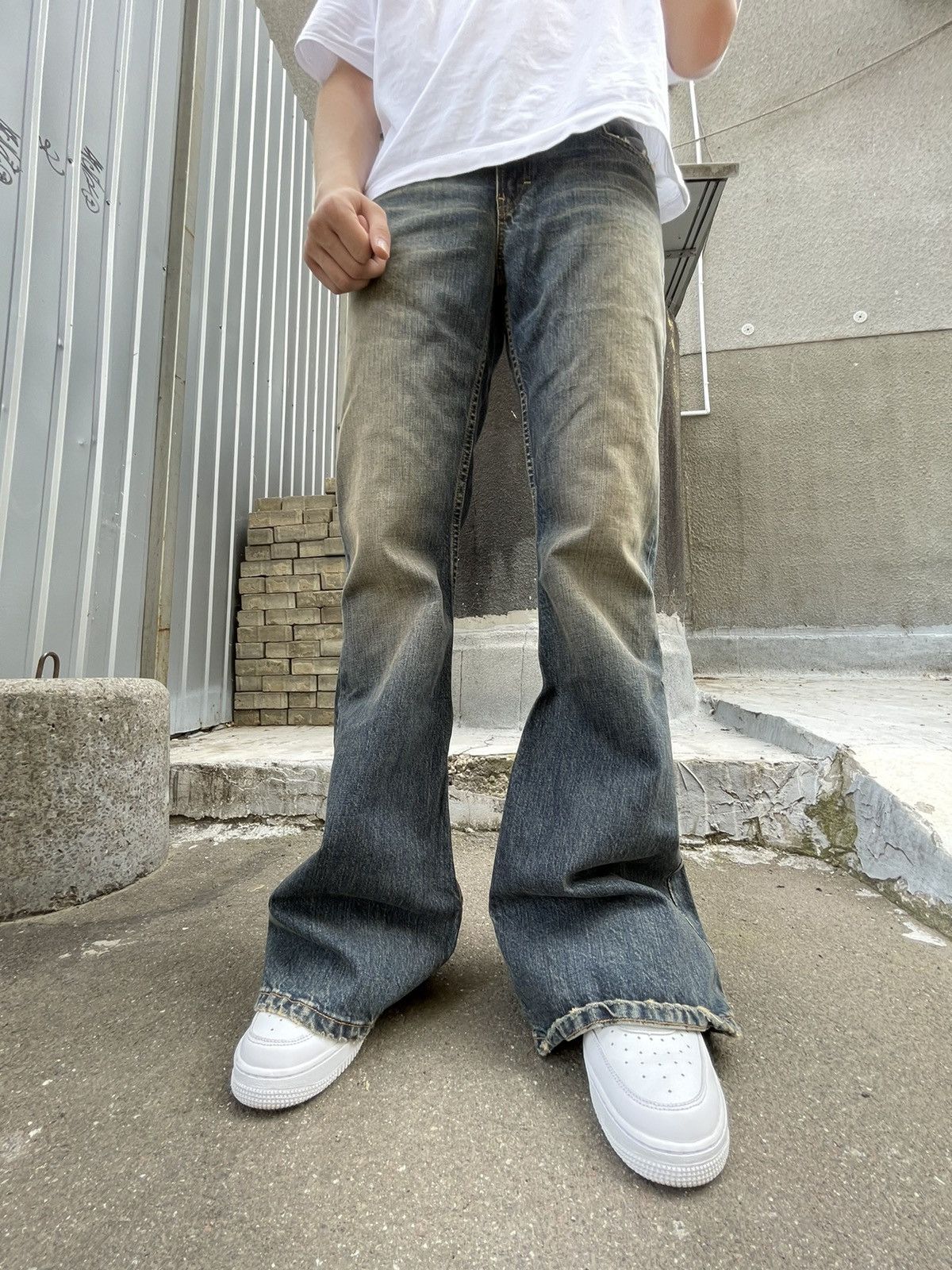 Japanese Brand × Vintage Vintage Japanese Flare Jeans Kurt Style | Grailed