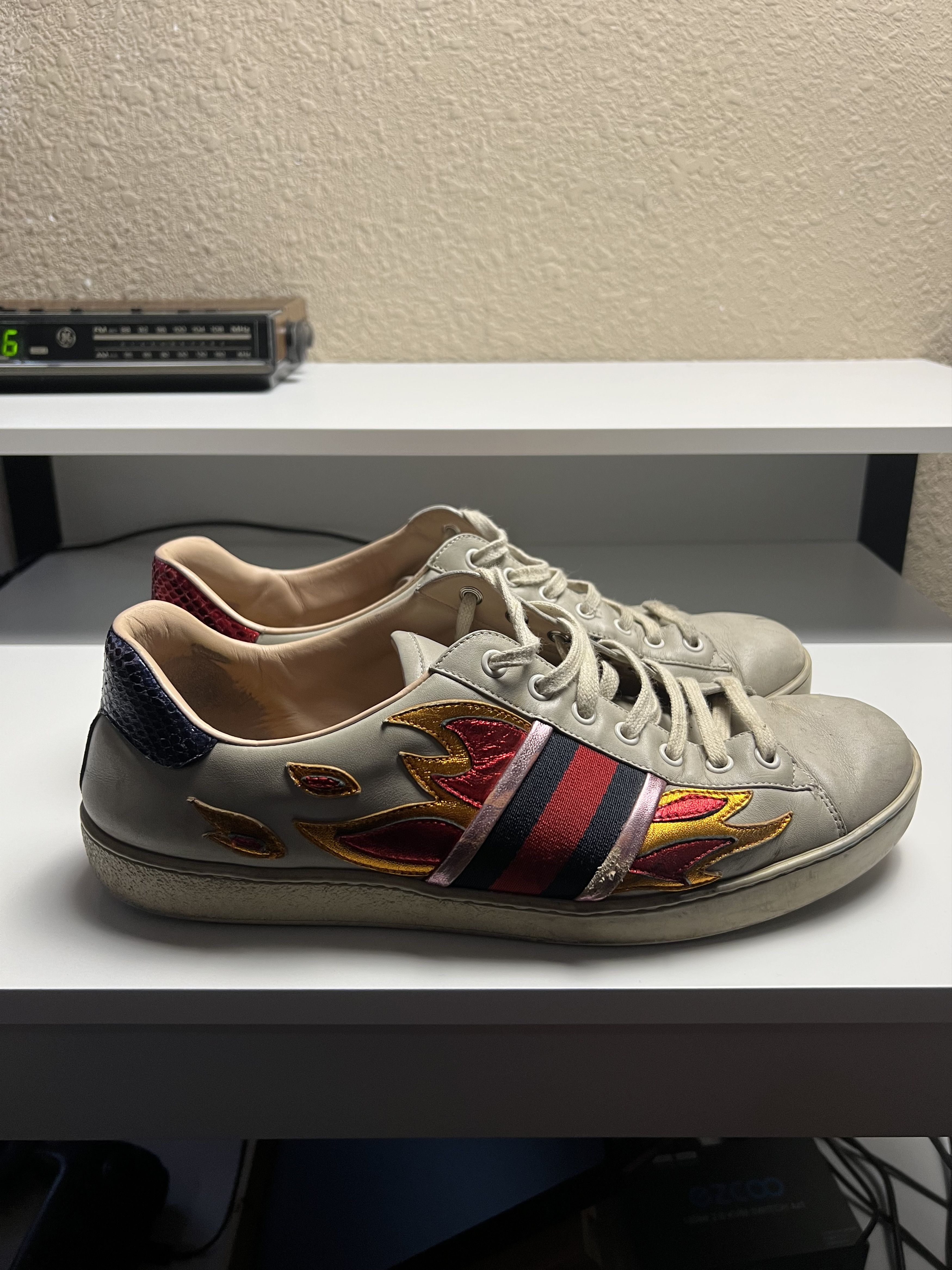 Gucci BEATERS GUCCI ACE FLAME SNEAKERS | Grailed