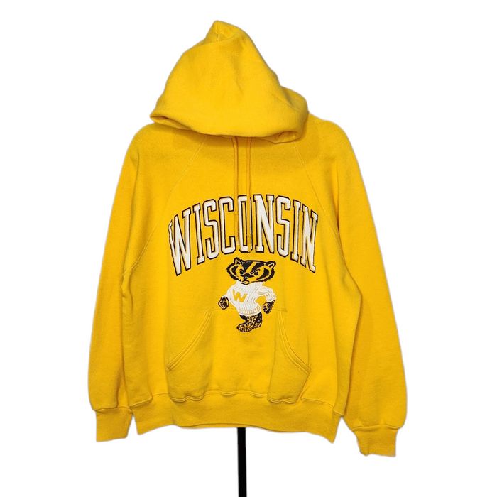 Vintage Vintage Wisconsin Bucky Badger UW Madison Hoodie Raglan | Grailed Vintage Vintage Wisconsin Bucky Badger UW Madison Hoodie Raglan | Grailed