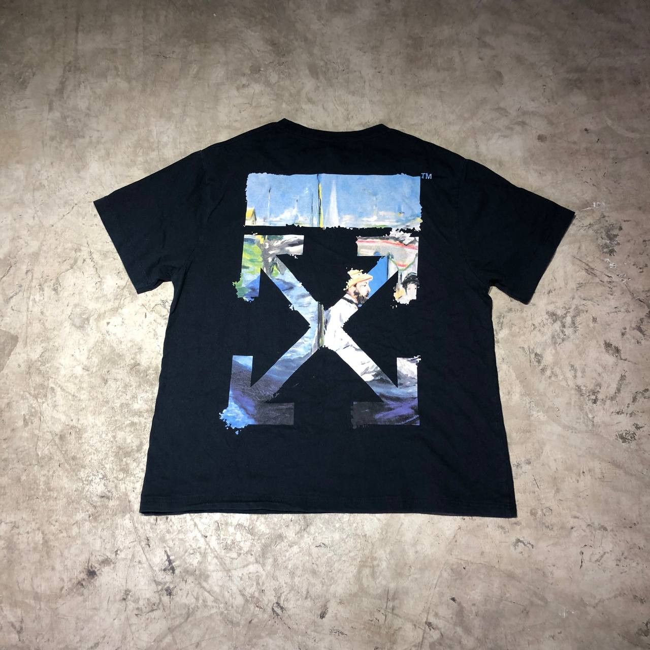 Off-White Off-White Oil Painting Arrows oversize tee | Grailed