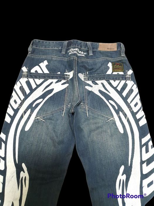 Japanese Brand Realbvoice painter wording jeans | Grailed