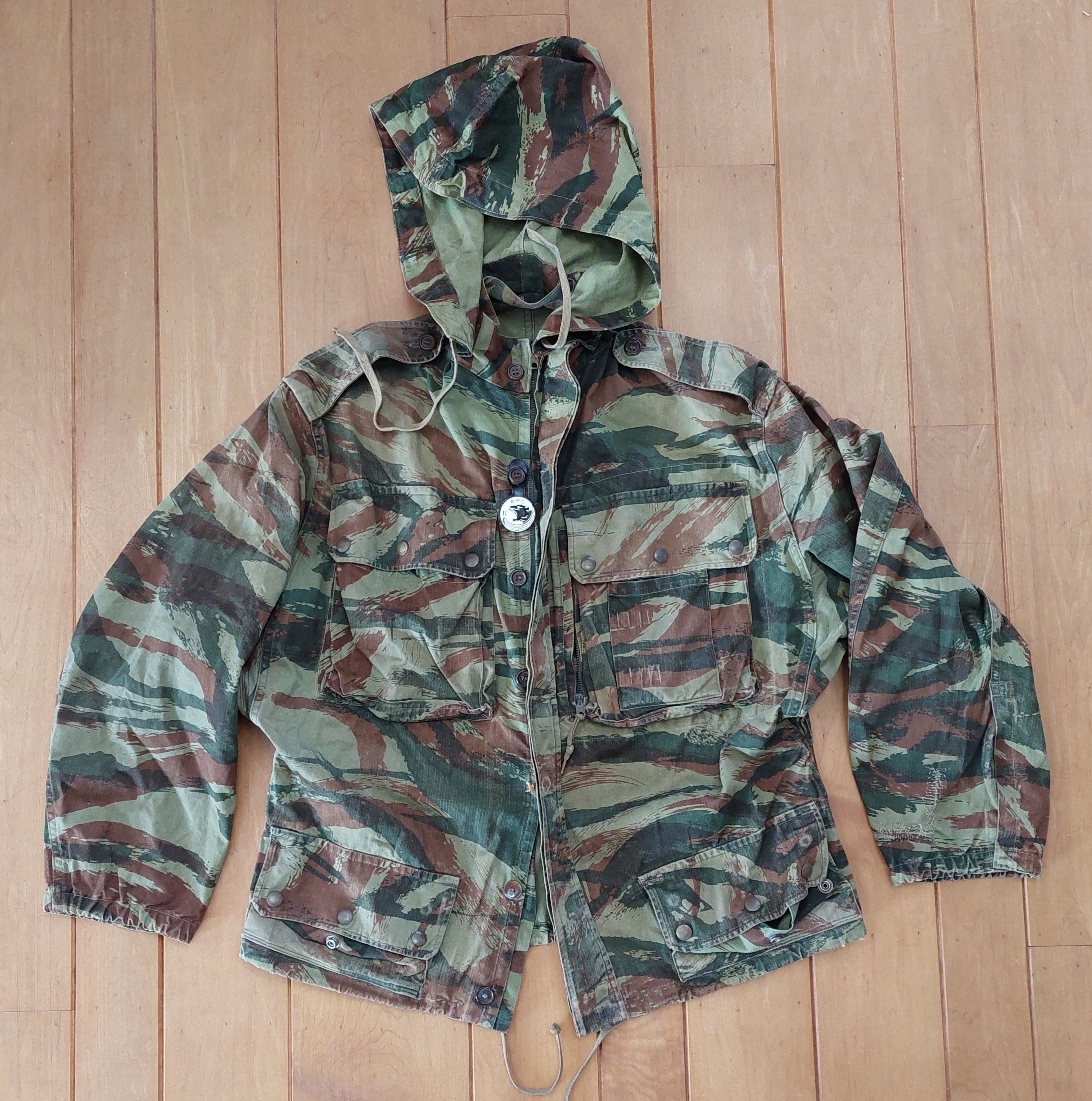 Military French TAP Paratrooper Lizard Camo Jacket with Hood | Grailed