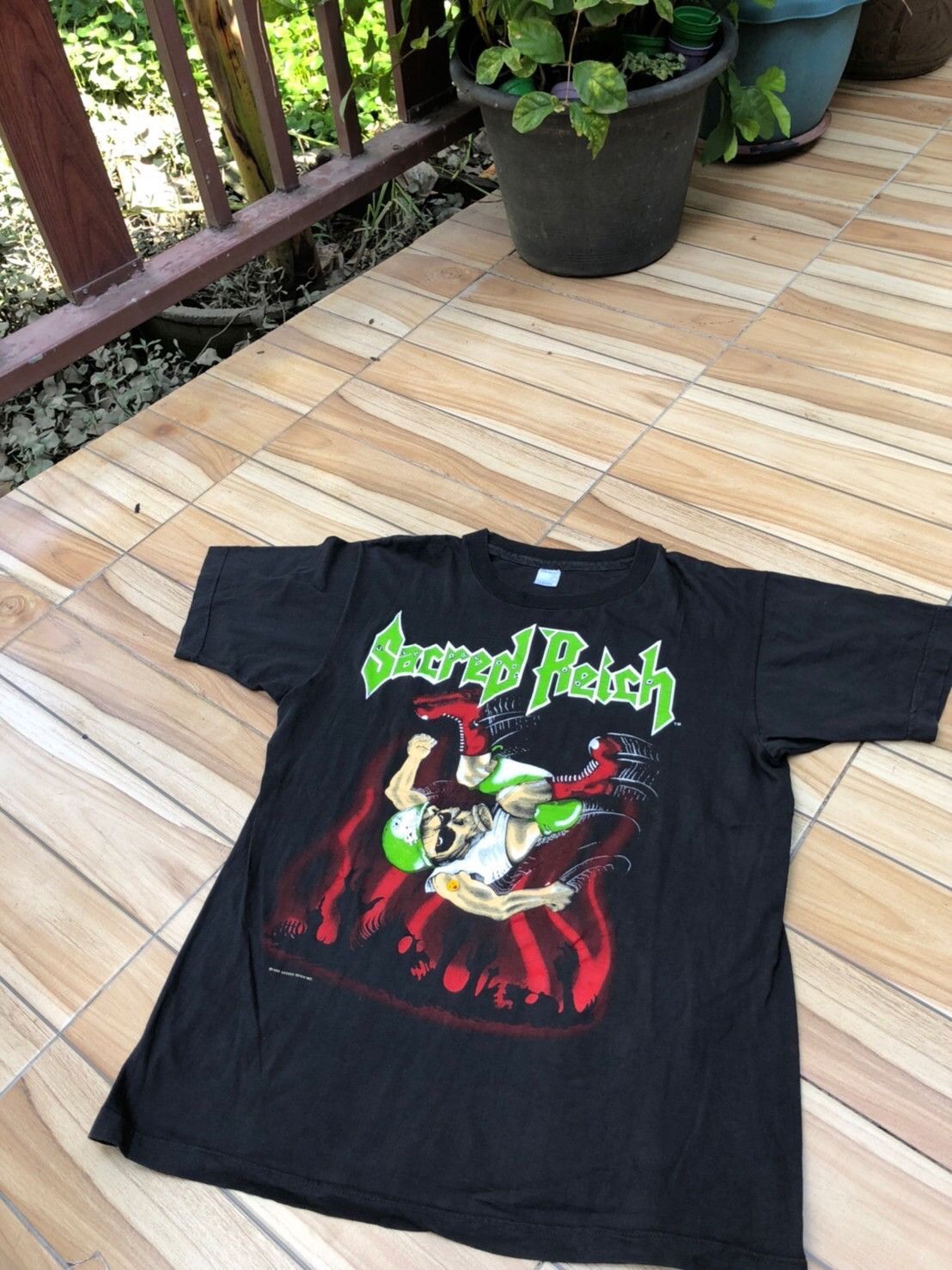 Band Tees × Streetwear × Vintage Vintage Sacred Reich 1990 Thrash Metal ...