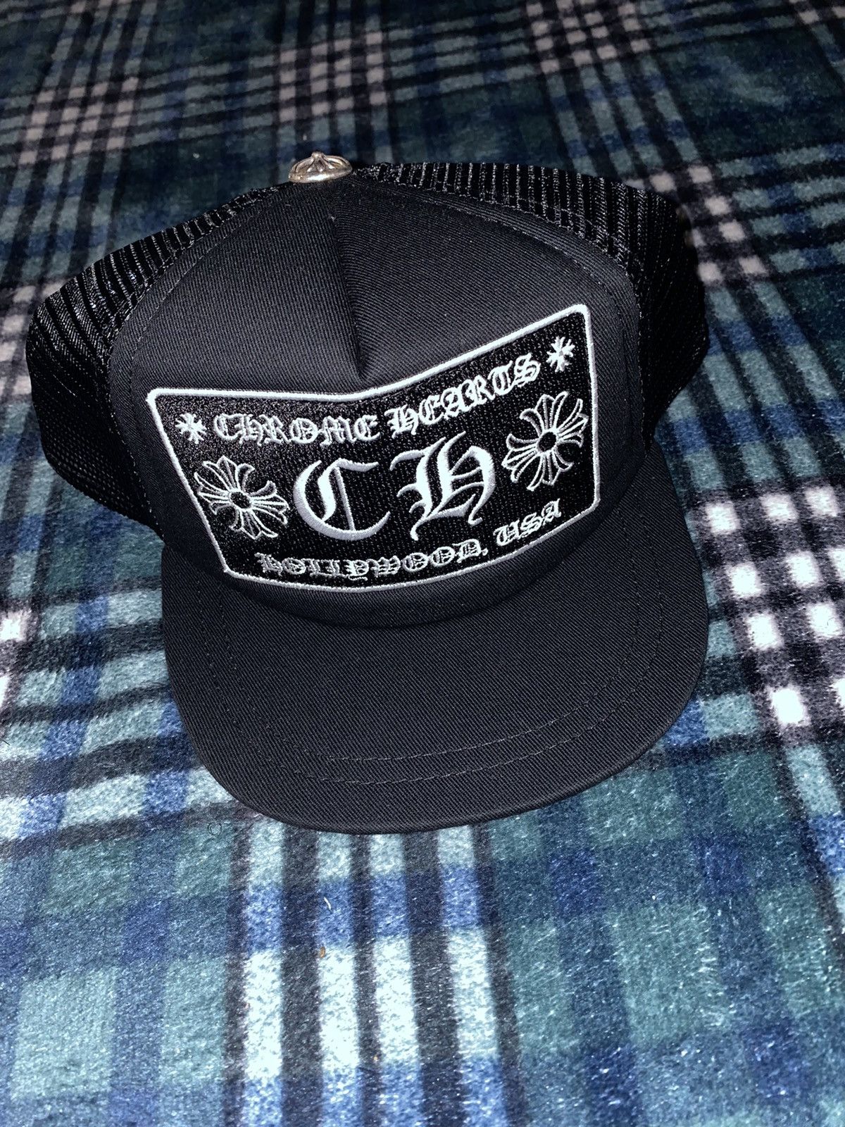Chrome Hearts Chrome Hearts CH kids Trucker Hat | Grailed