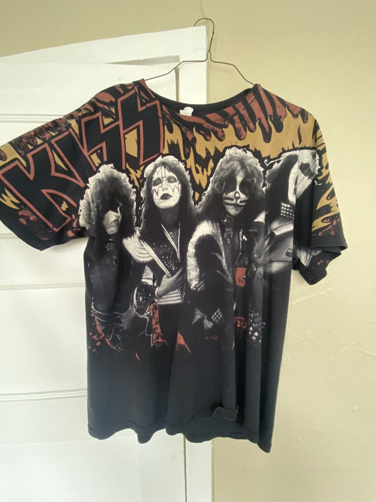 Band Tees × Kiss × Vintage *RARE vintage anvil tag full print kiss tee ...