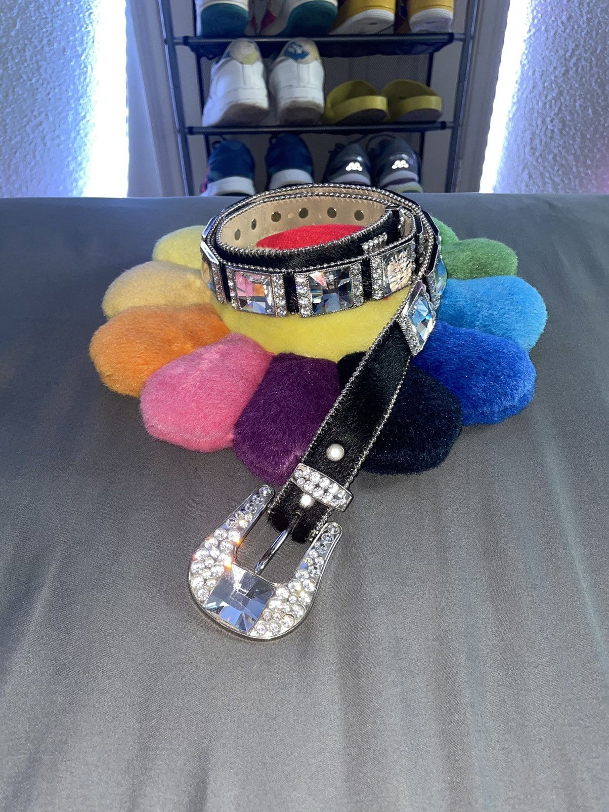 B.B. Simon Iconic Black 🕷 /Clear B.B. Simon Swarovski Crystal Belt ...