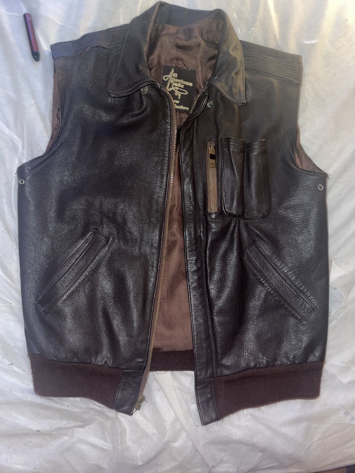Leather Jacket × Vintage Vintage All American Made Perrone Leather ...