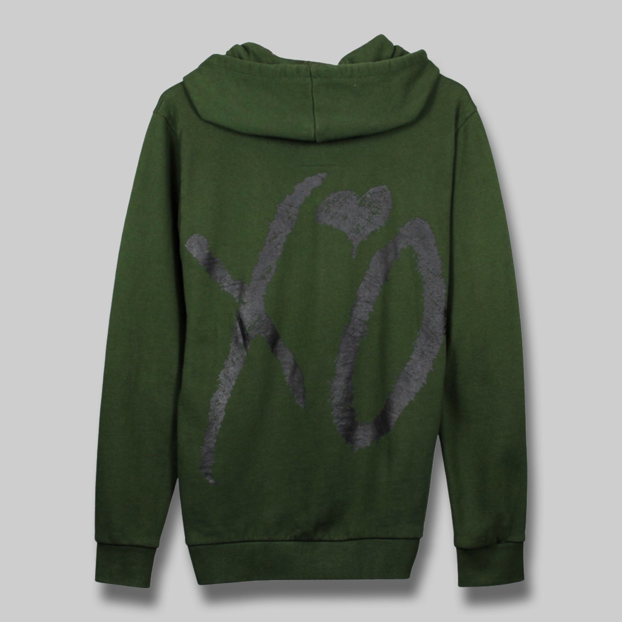 The Weeknd × XO The Weeknd XO Green Zip Up Hoodie 2015 XOTWOD ...