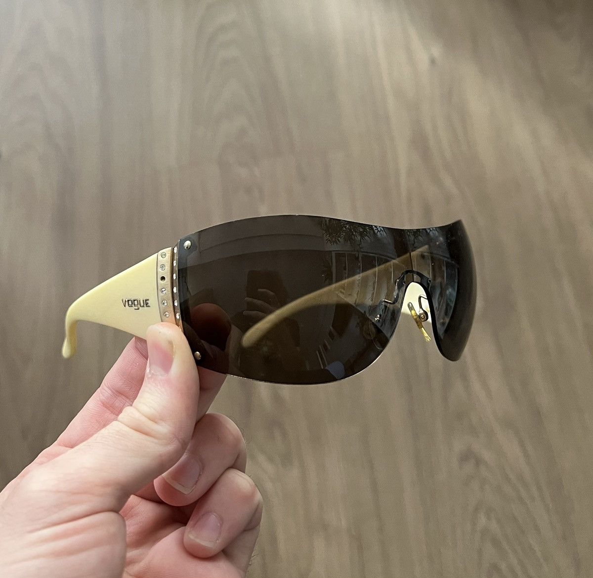 Vogue Vintage Y2K Vogue mask sunglasses. | Grailed