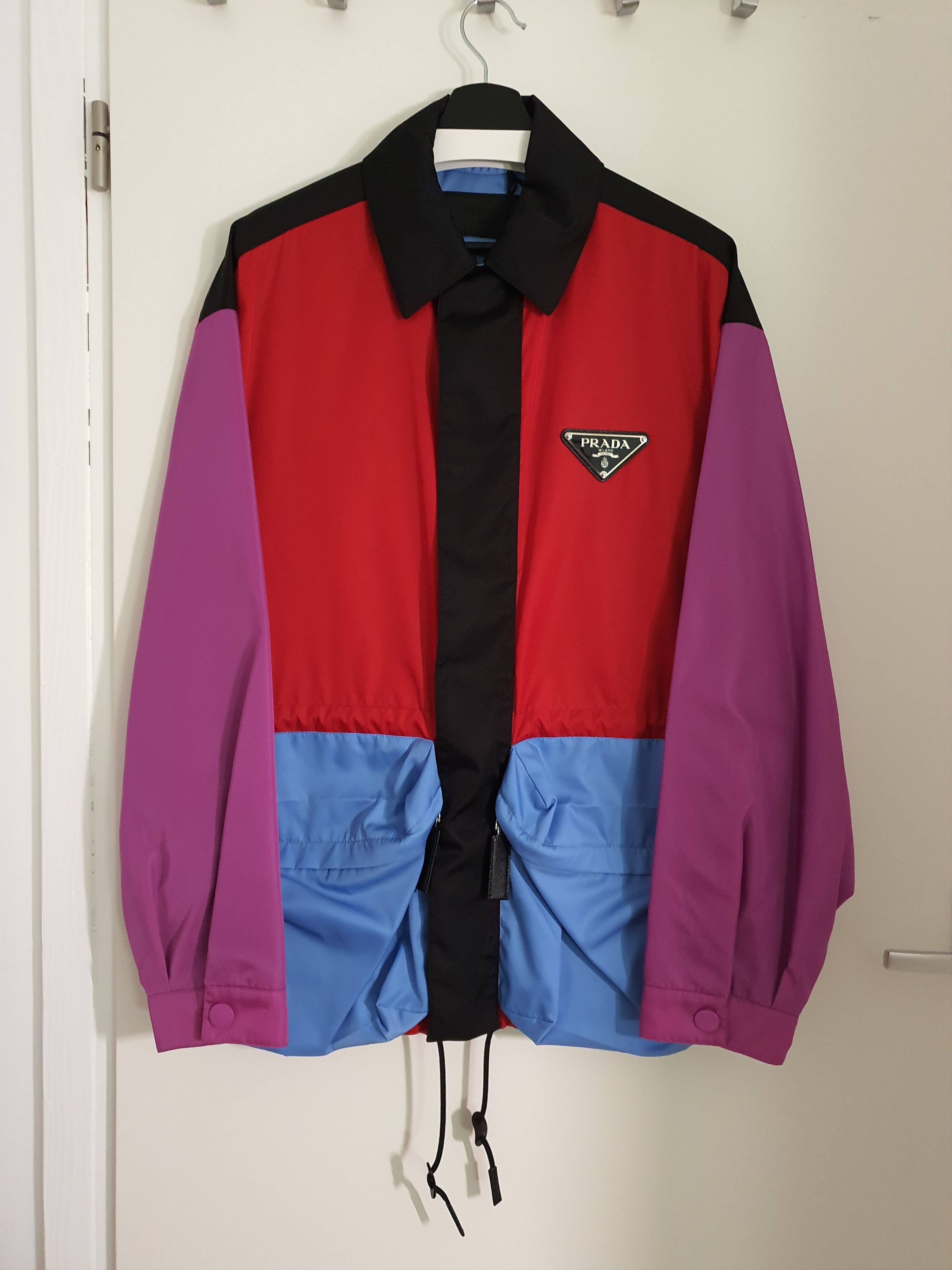 Prada Prada Color-Block Nylon Blouson Jacket | Grailed