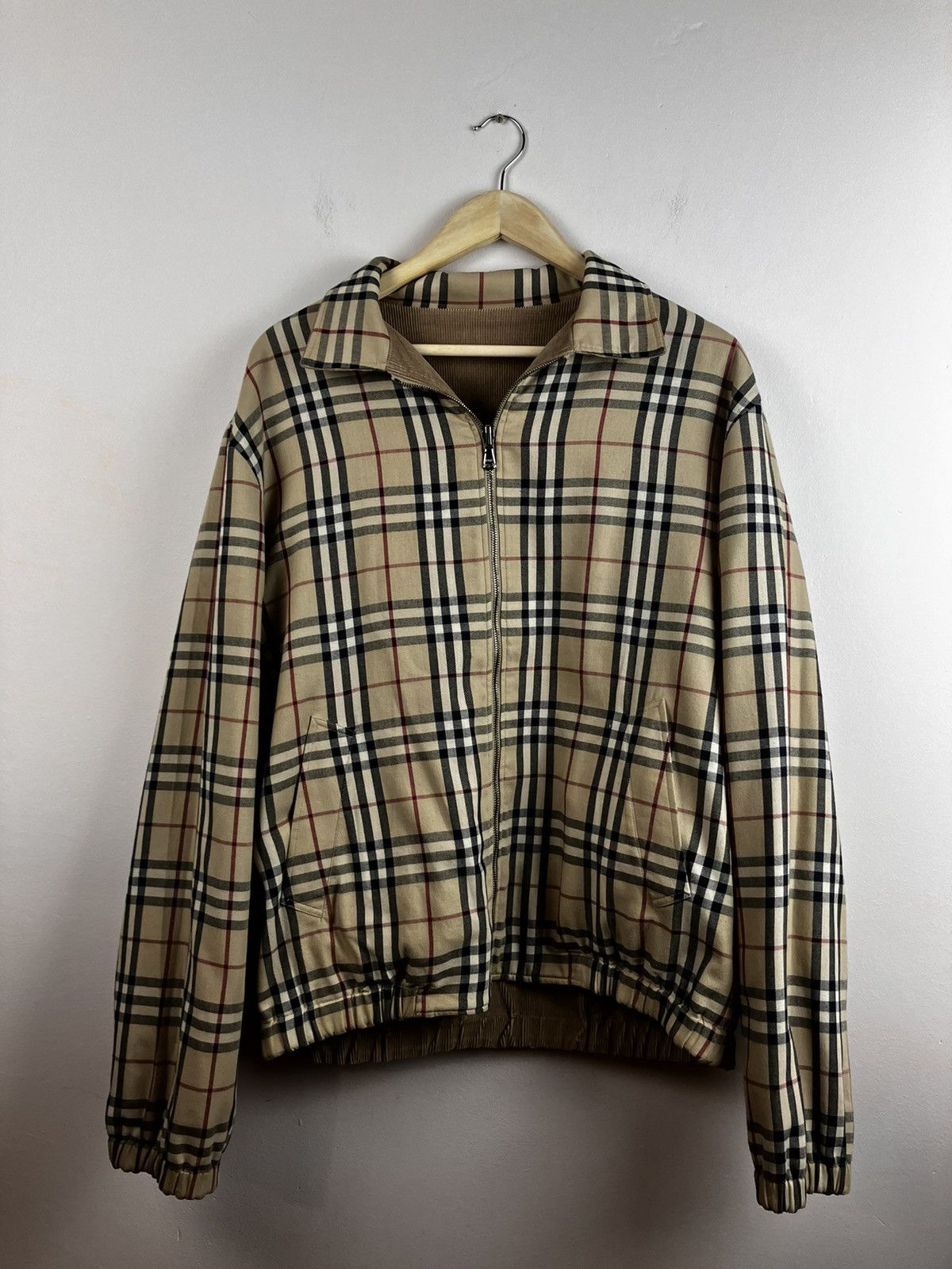 Vintage Burberry Vintage Checkered Iconic Corduroy Jacket | Grailed
