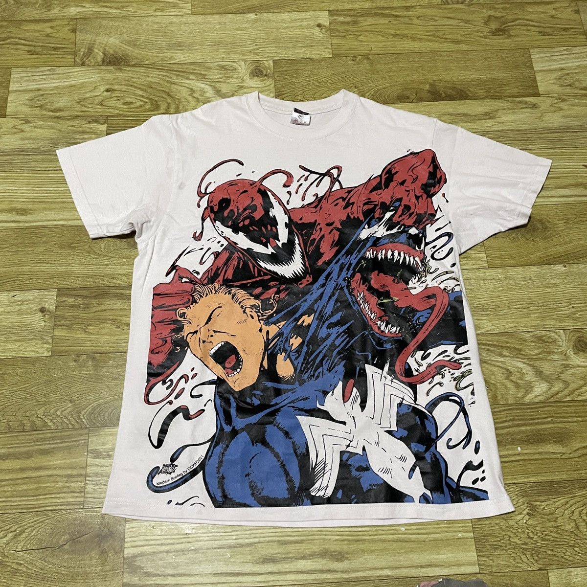 Vintage Rare Spiderman Venom Carnage Marvel Comics Bootleg T shirt ...