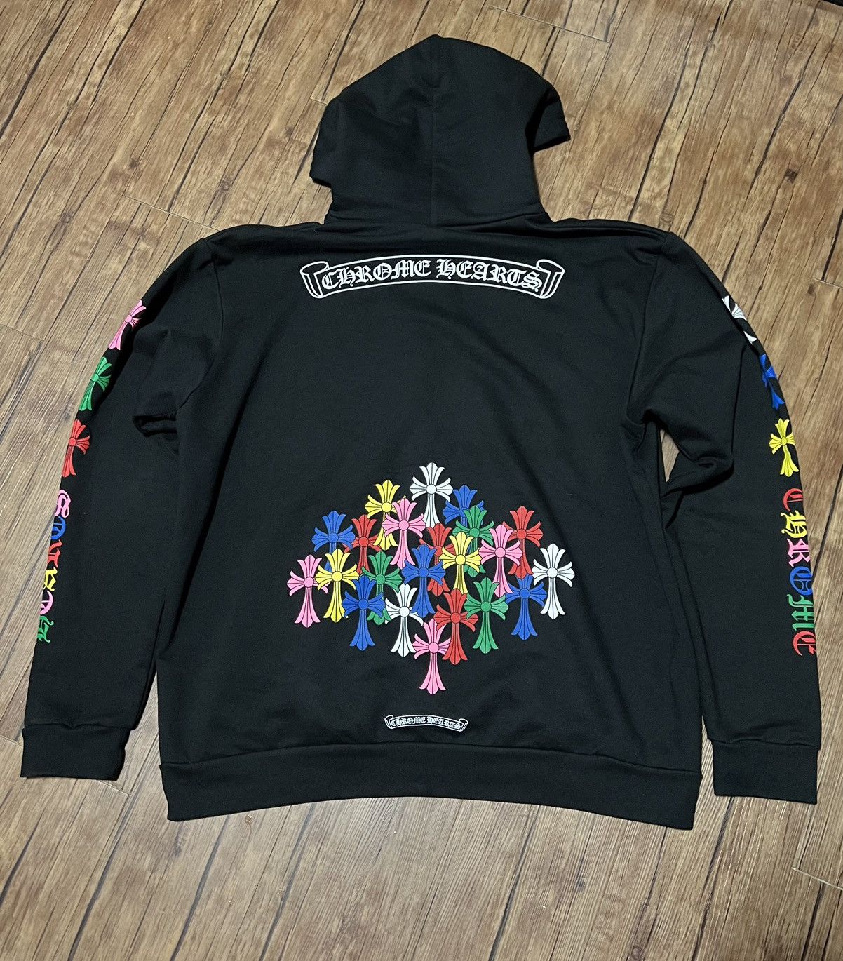 Chrome Hearts Chrome Hearts Multi Color Cross Hoodie | Grailed