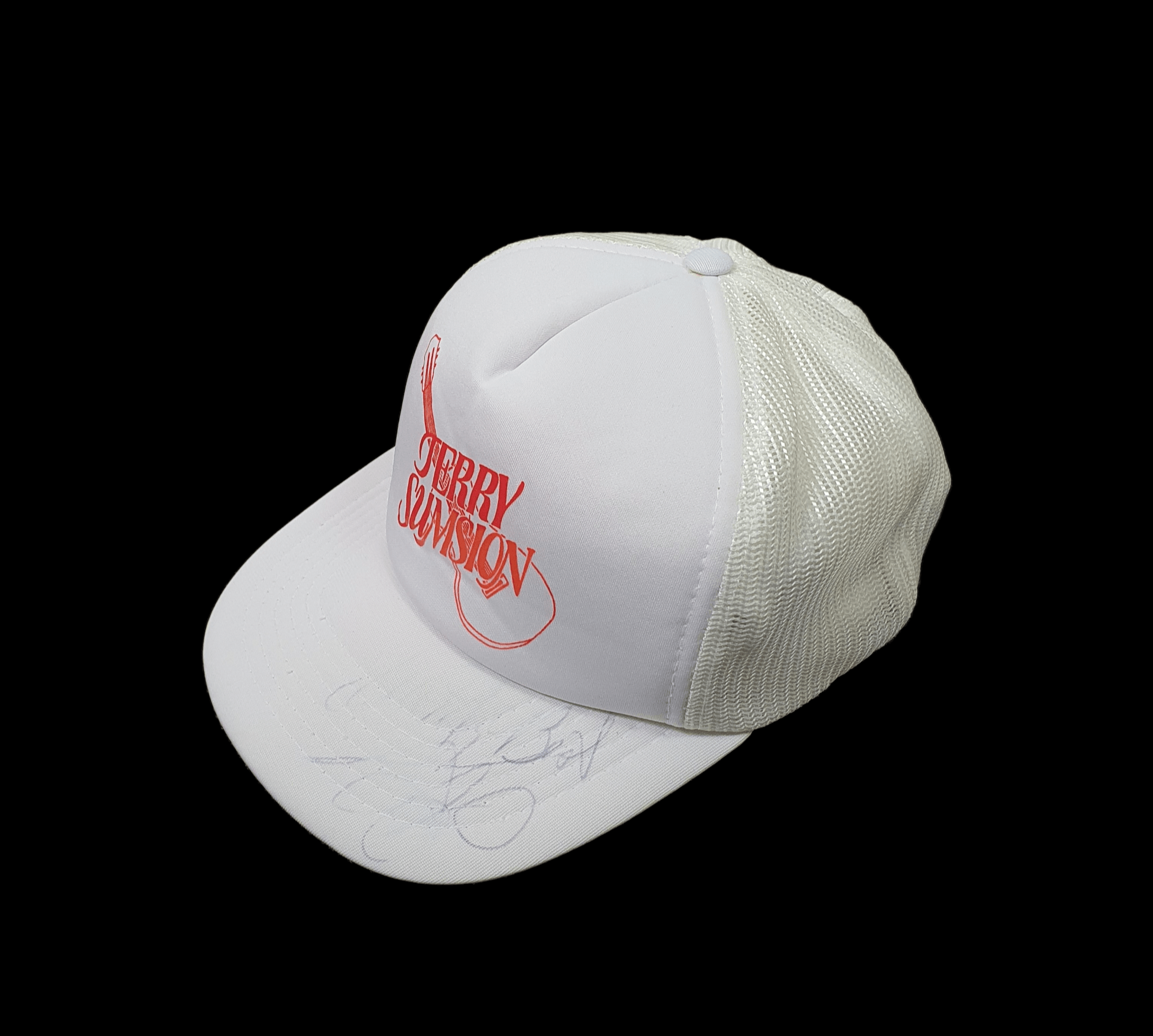 Vintage 80s TERRY SUMSION Autograph Trucker Snapback Cap hat | Grailed